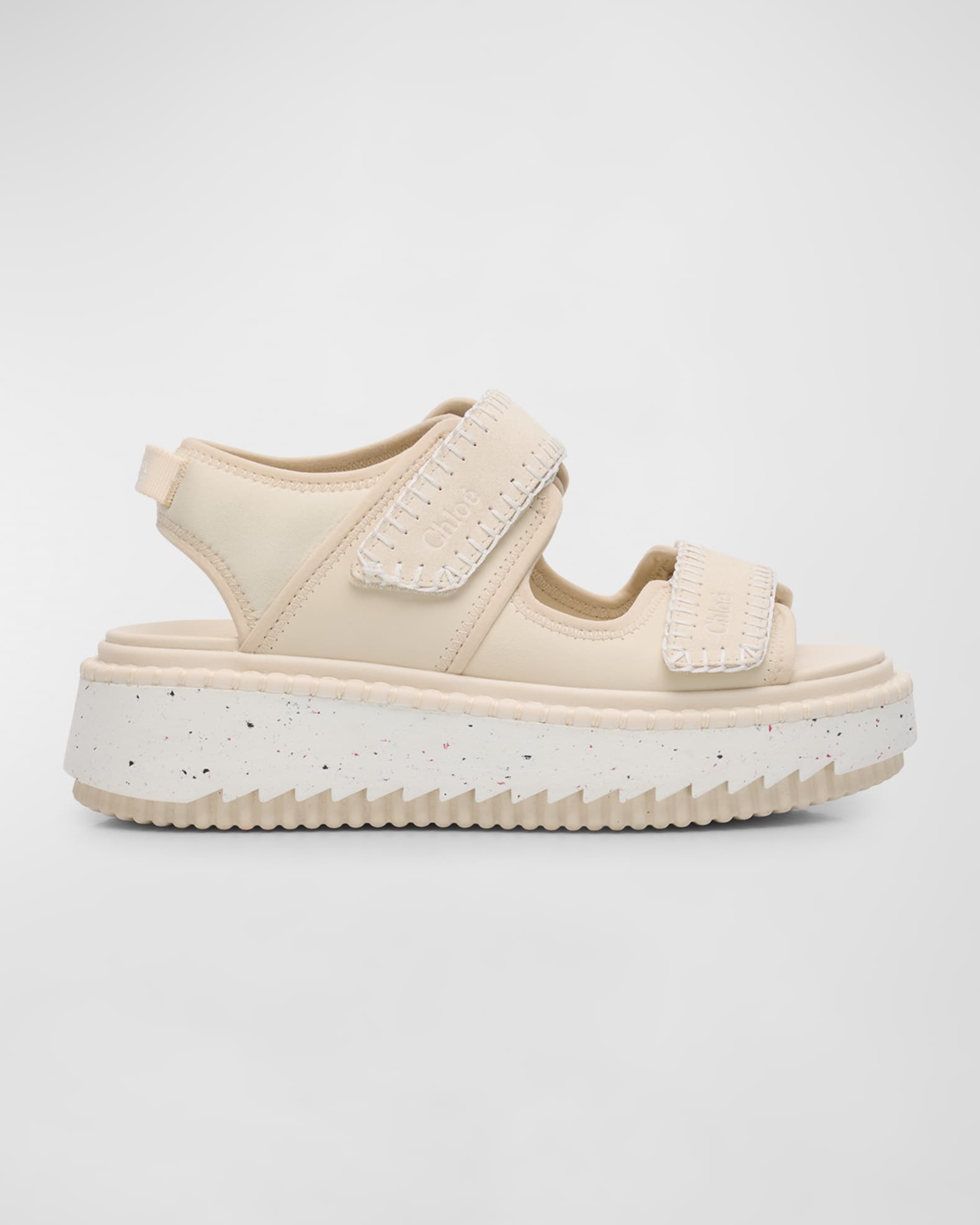 Chloe x High Summer Lilli Nylon Stitch Dual-Grip Flatform Sandals ...
