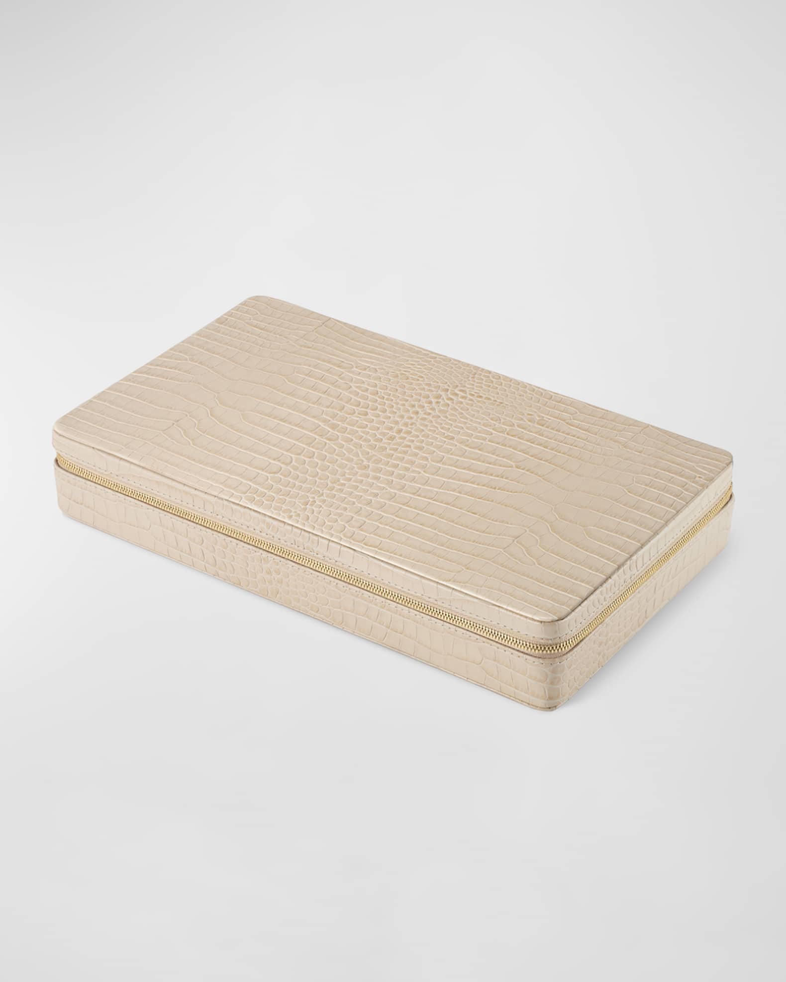 AERIN Enzo Leather Travel Chess Set | Neiman Marcus