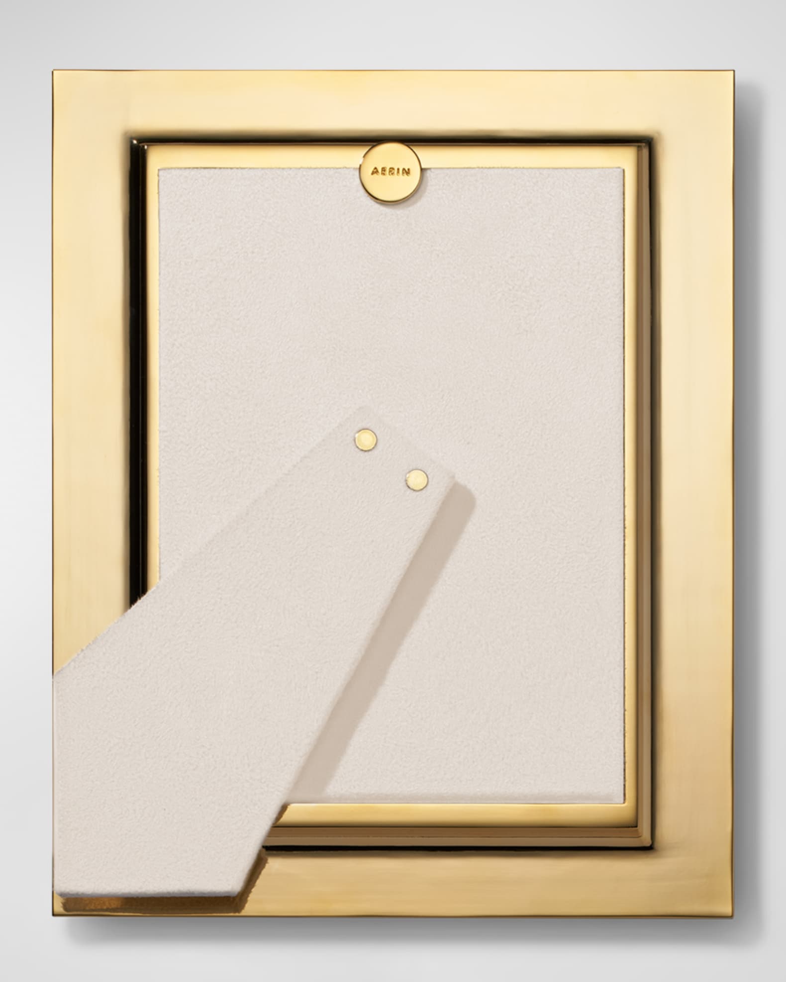 AERIN Lenora 18K Gold-Plated Frame, 5" x 7" | Neiman Marcus