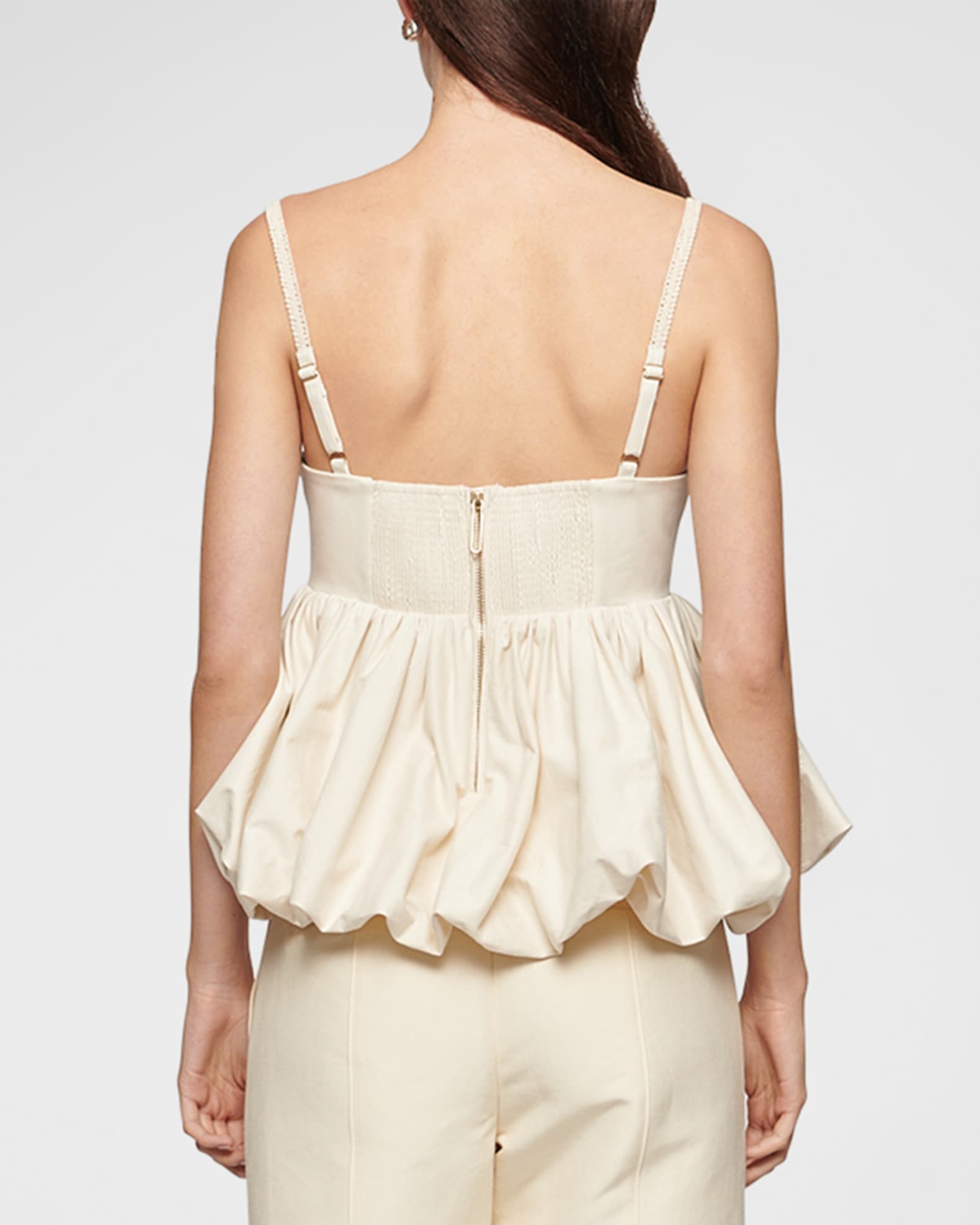 CLEA Mimi Lace Peplum Top | Neiman Marcus