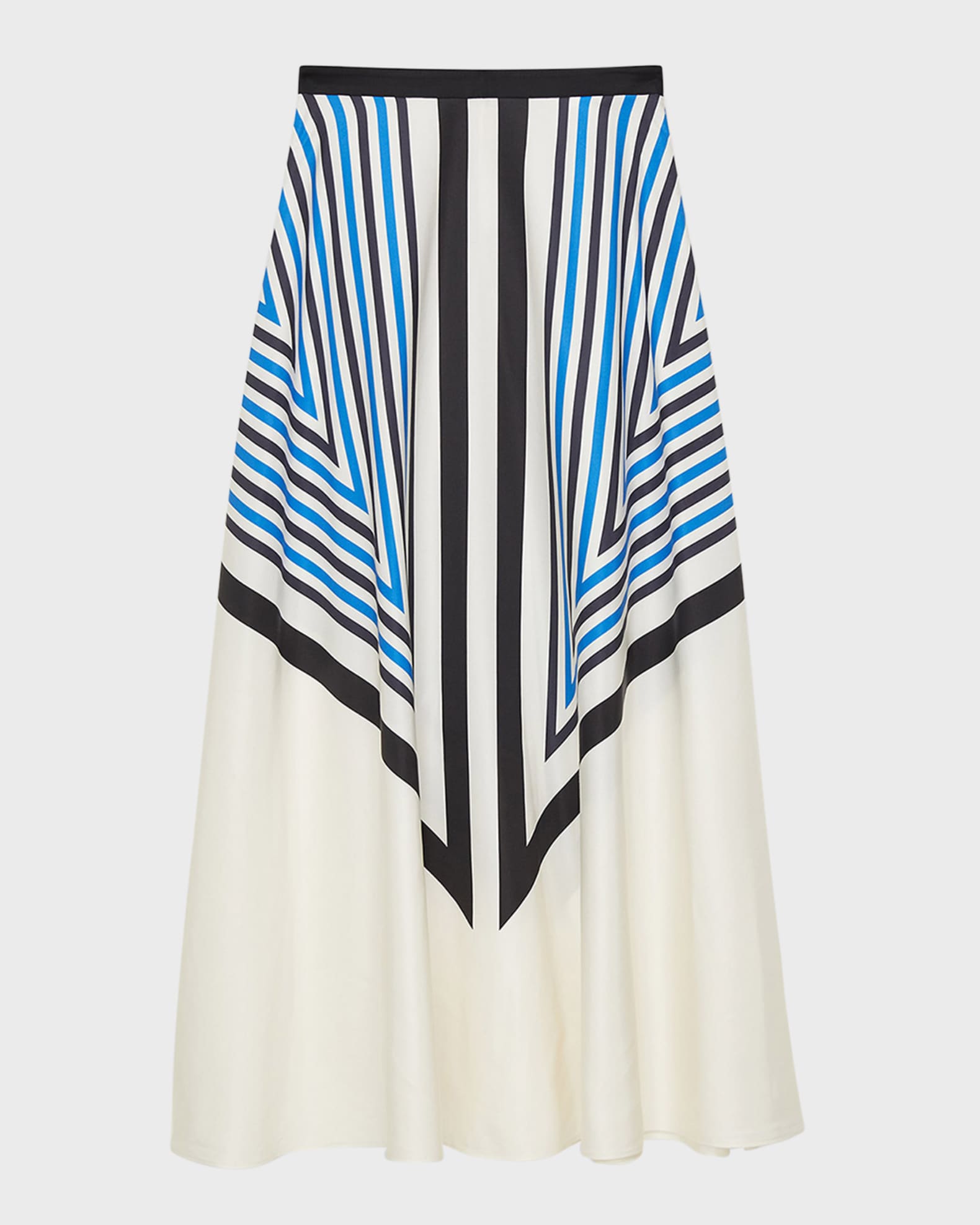 Joseph Avron Striped A-Line Maxi Skirt | Neiman Marcus