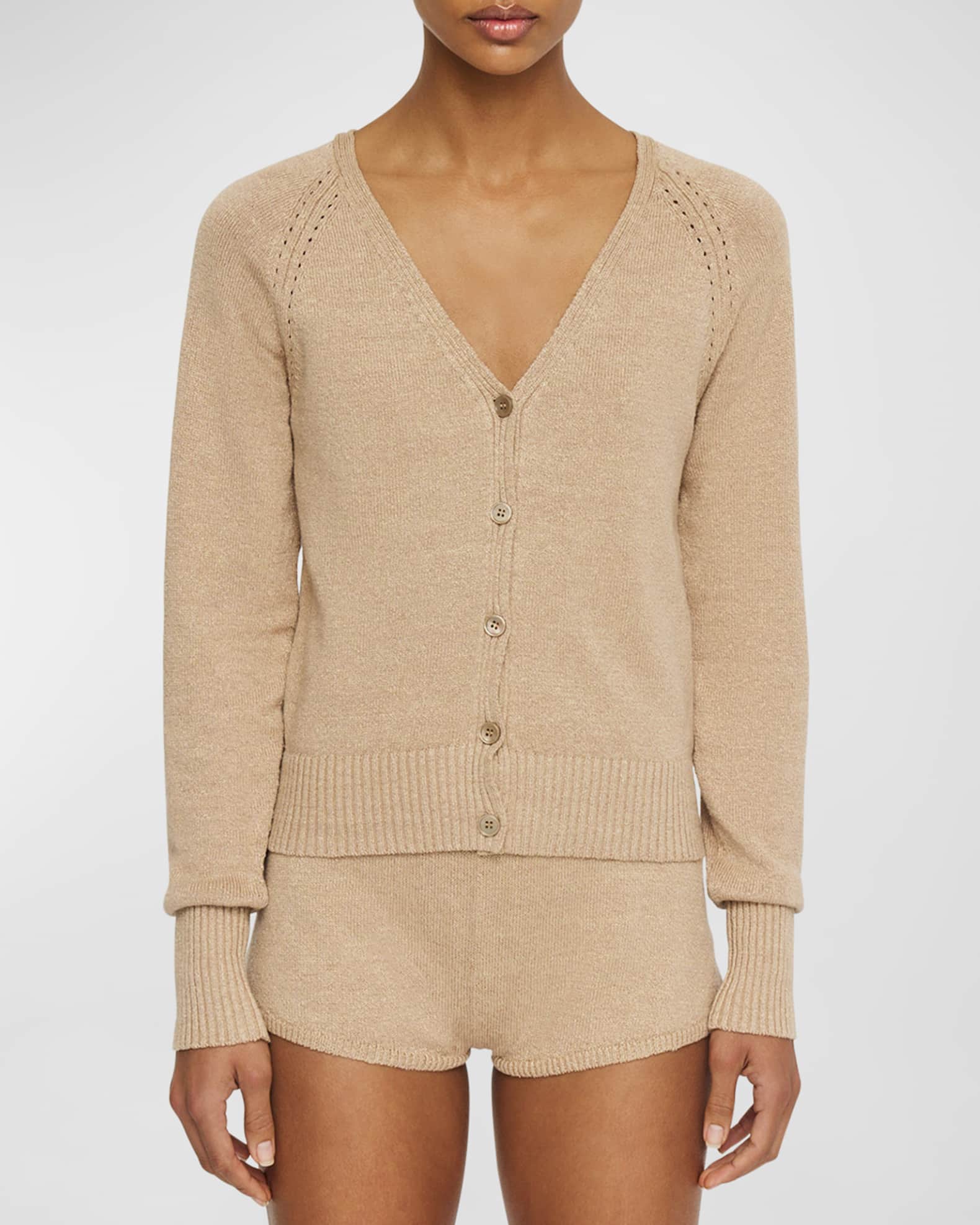 Joseph Raglan-Sleeve Button-Down Cardigan | Neiman Marcus