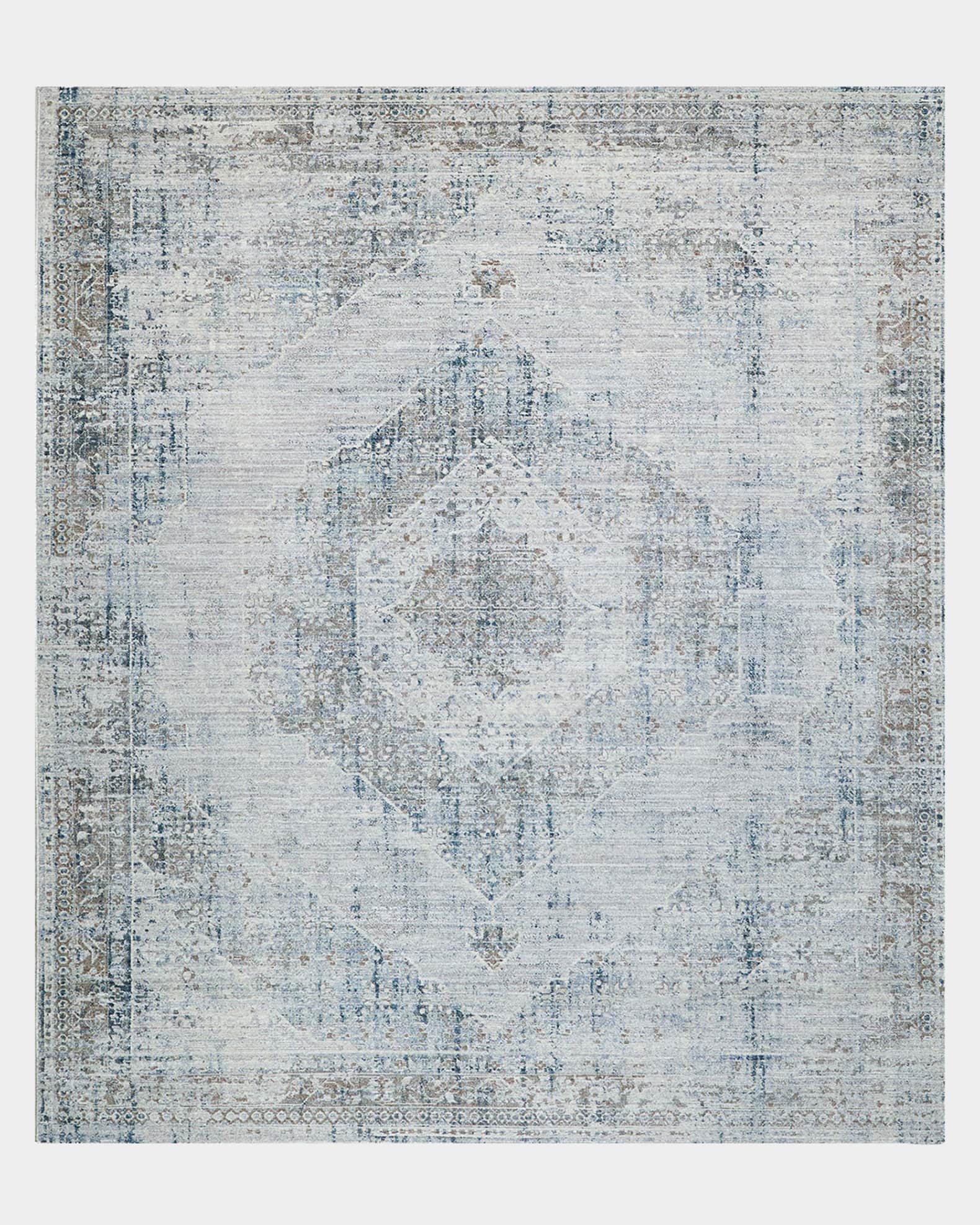 Vintage Loom Beige and Blue Rug Collection | Neiman Marcus