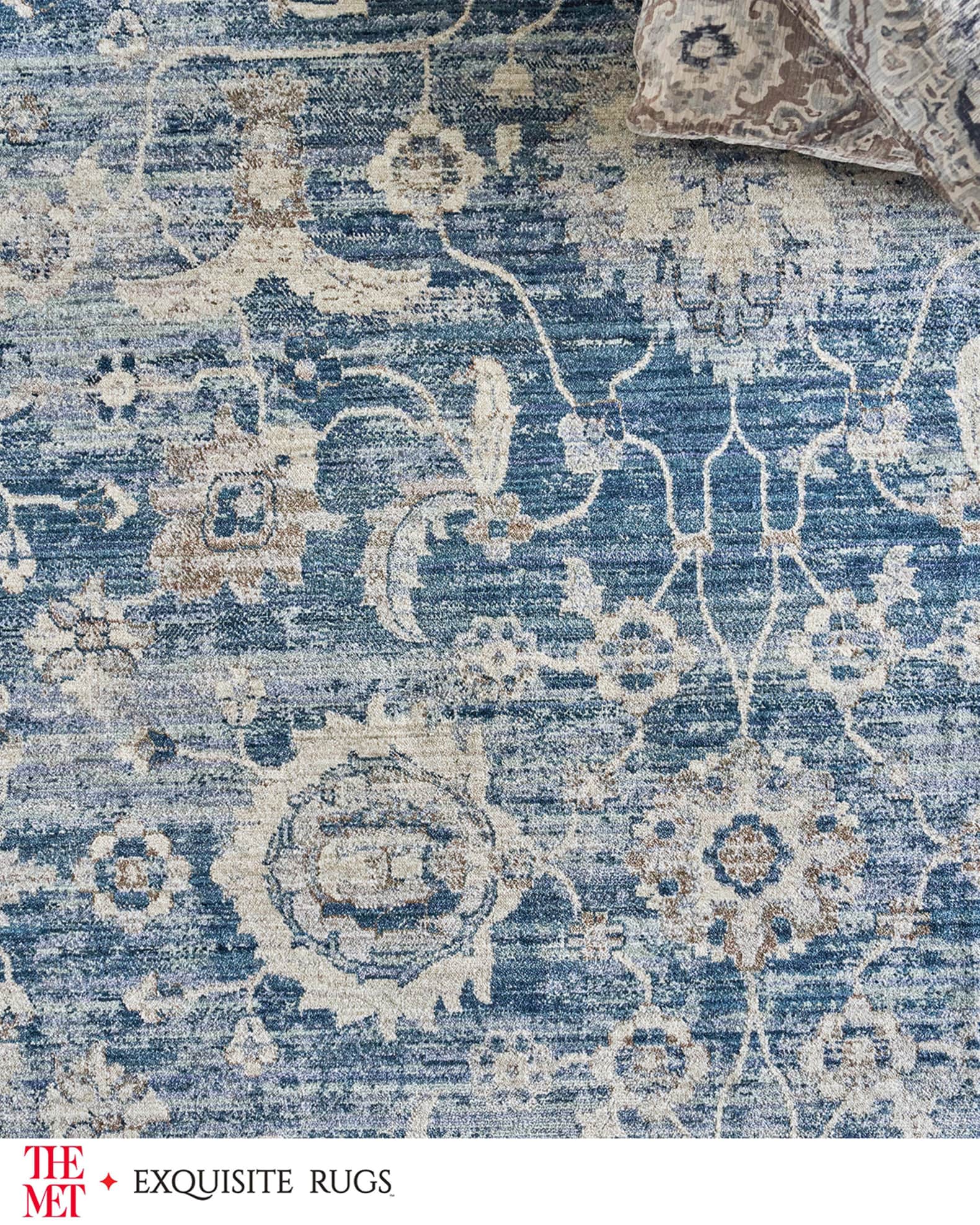 Vintage Loom Blue and Beige Rug Collection | Neiman Marcus