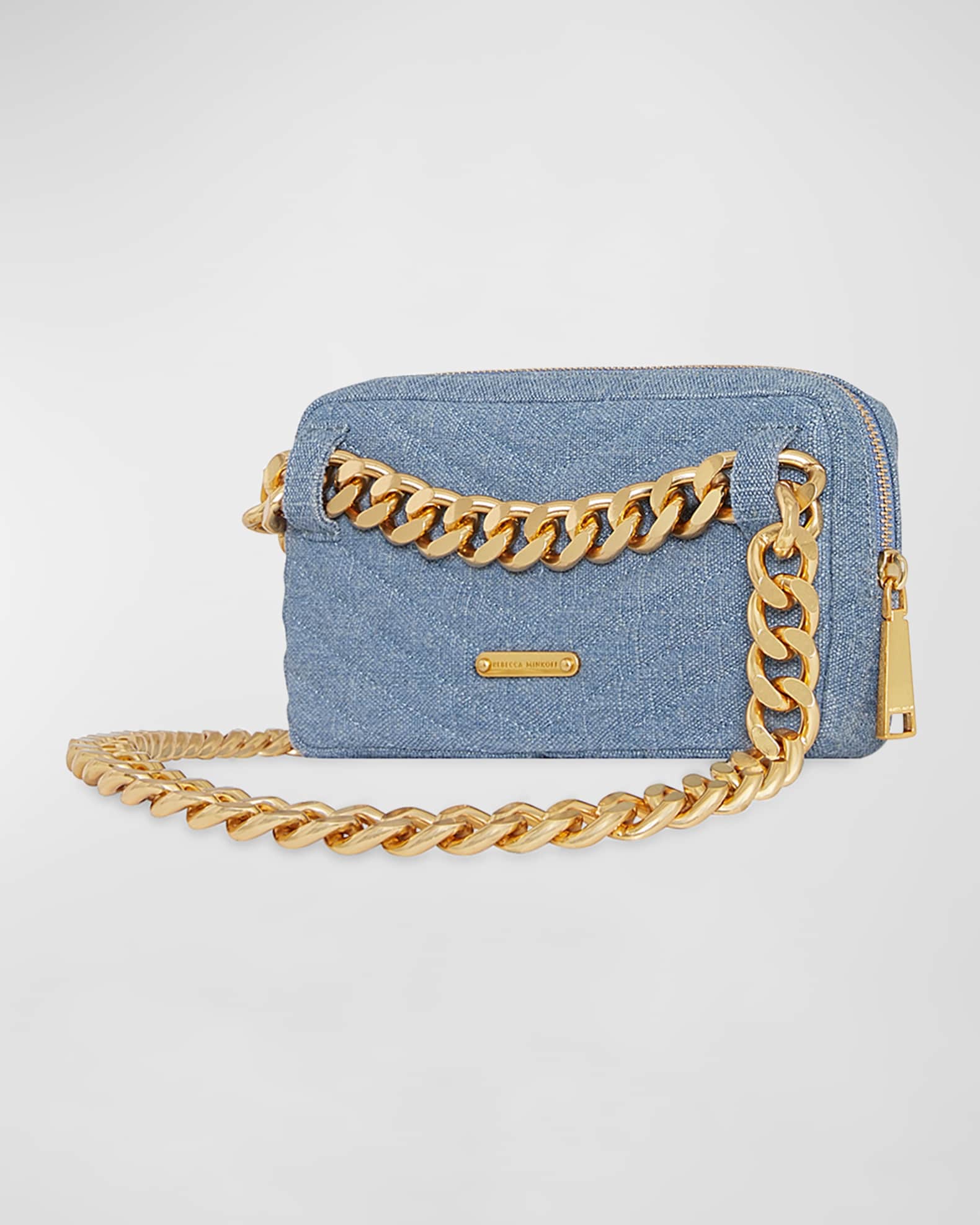 Rebecca Minkoff Edie Denim Belt Bag | Neiman Marcus