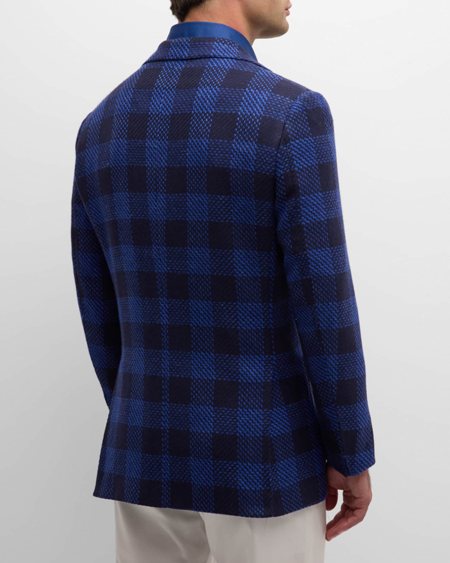 Kiton Men's Large Check Sport Coat | Neiman Marcus