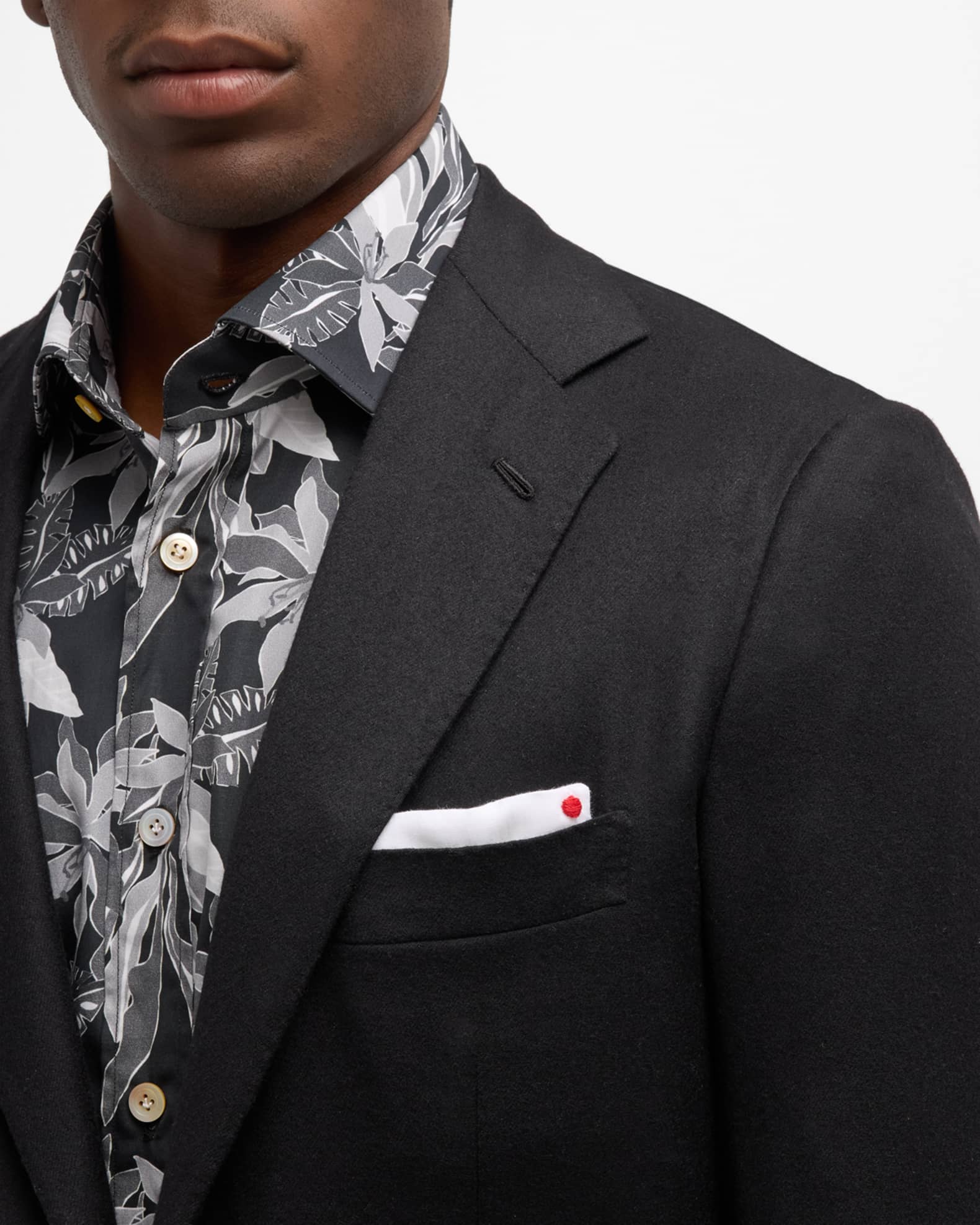 Kiton Men's Wool-Cashmere Solid Suit | Neiman Marcus