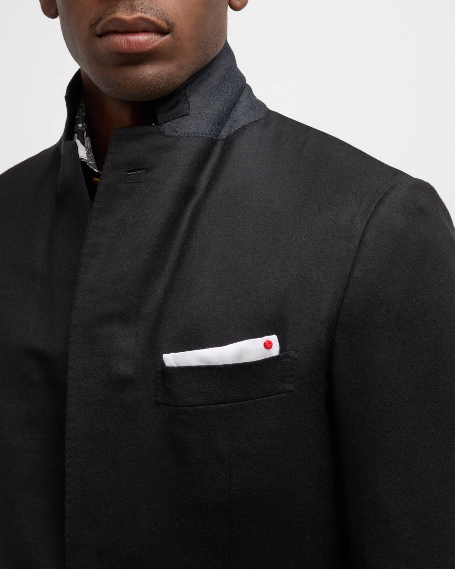 Kiton Men's Wool-Cashmere Solid Suit | Neiman Marcus