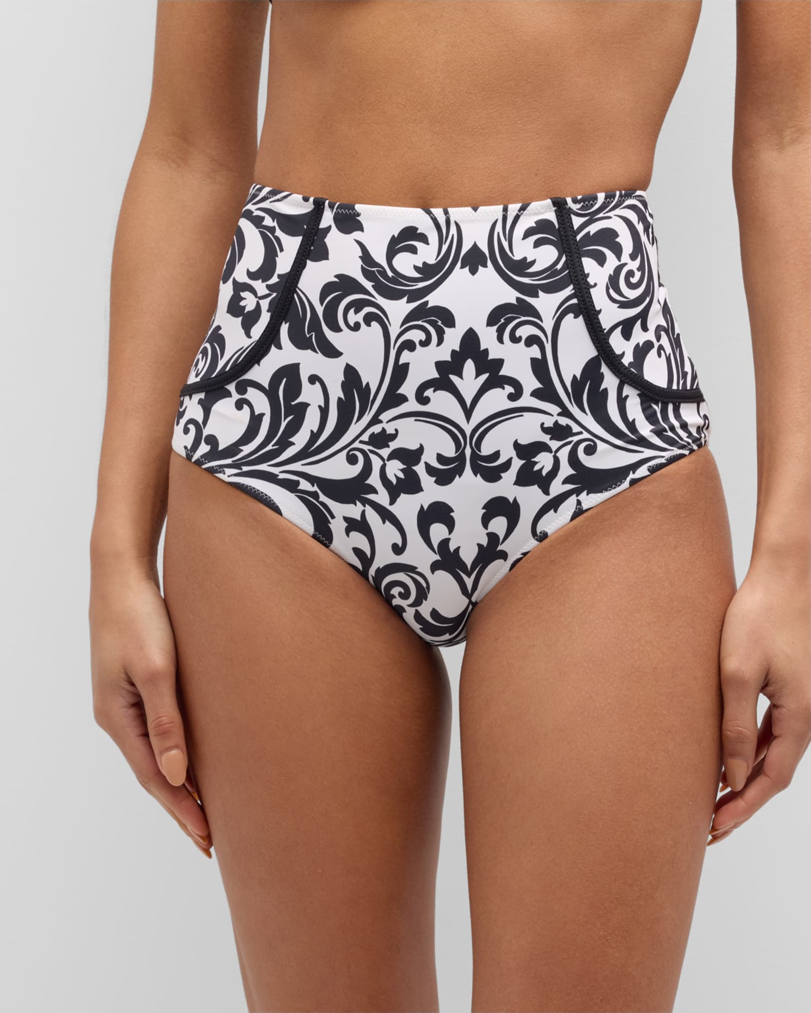 Brendratti Roma Renaissance High-Waist Bikini Bottoms | Neiman Marcus