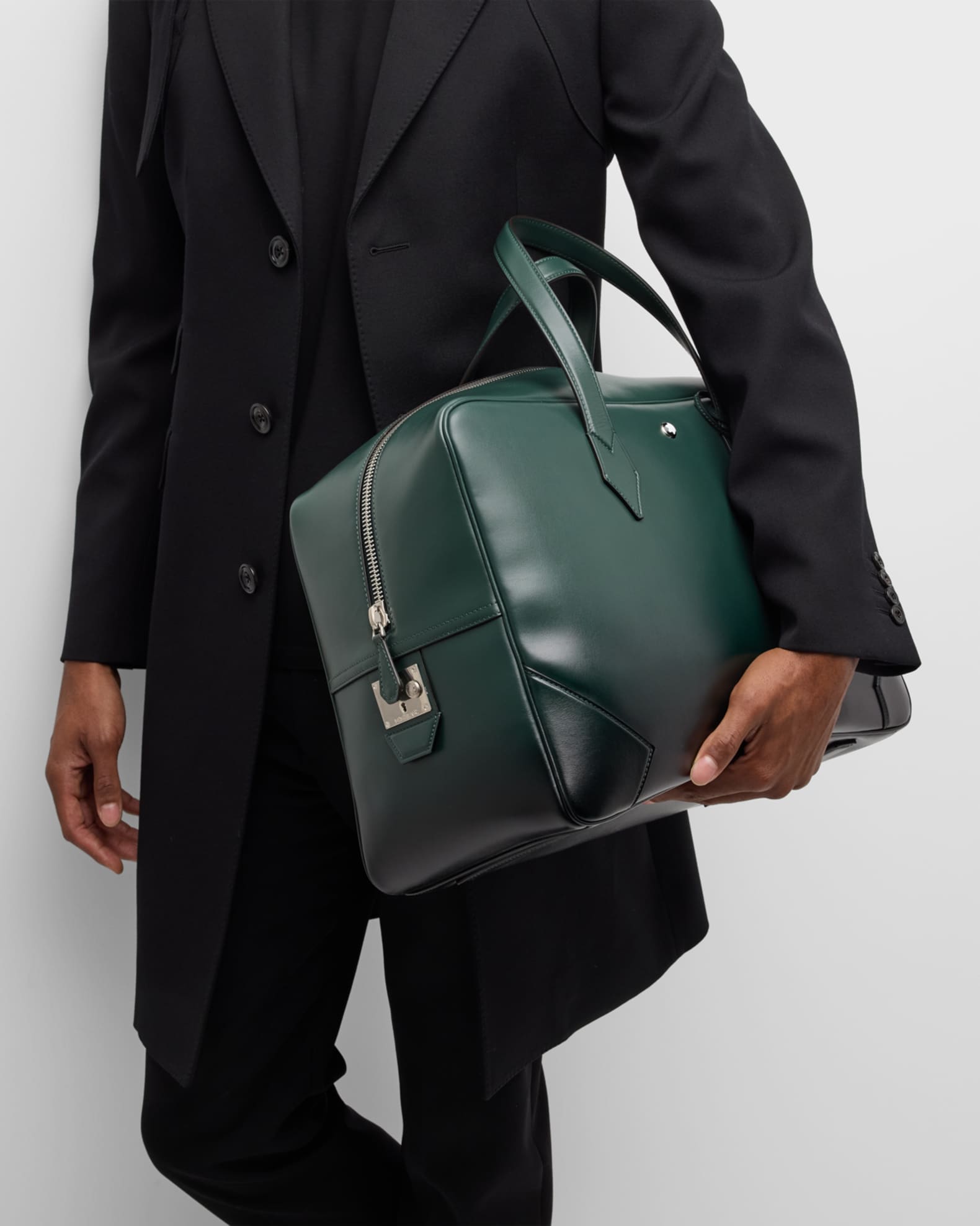 Montblanc Men's 149 Sfumato Leather Duffel Bag | Neiman Marcus