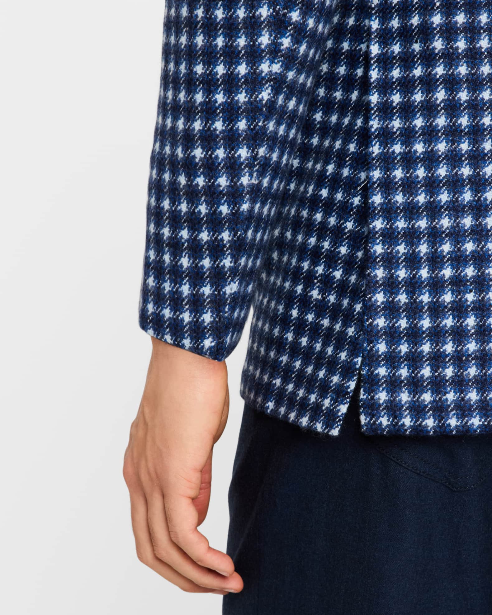 Kiton Men's Cashmere Large Houndstooth Sport Coat | Neiman Marcus