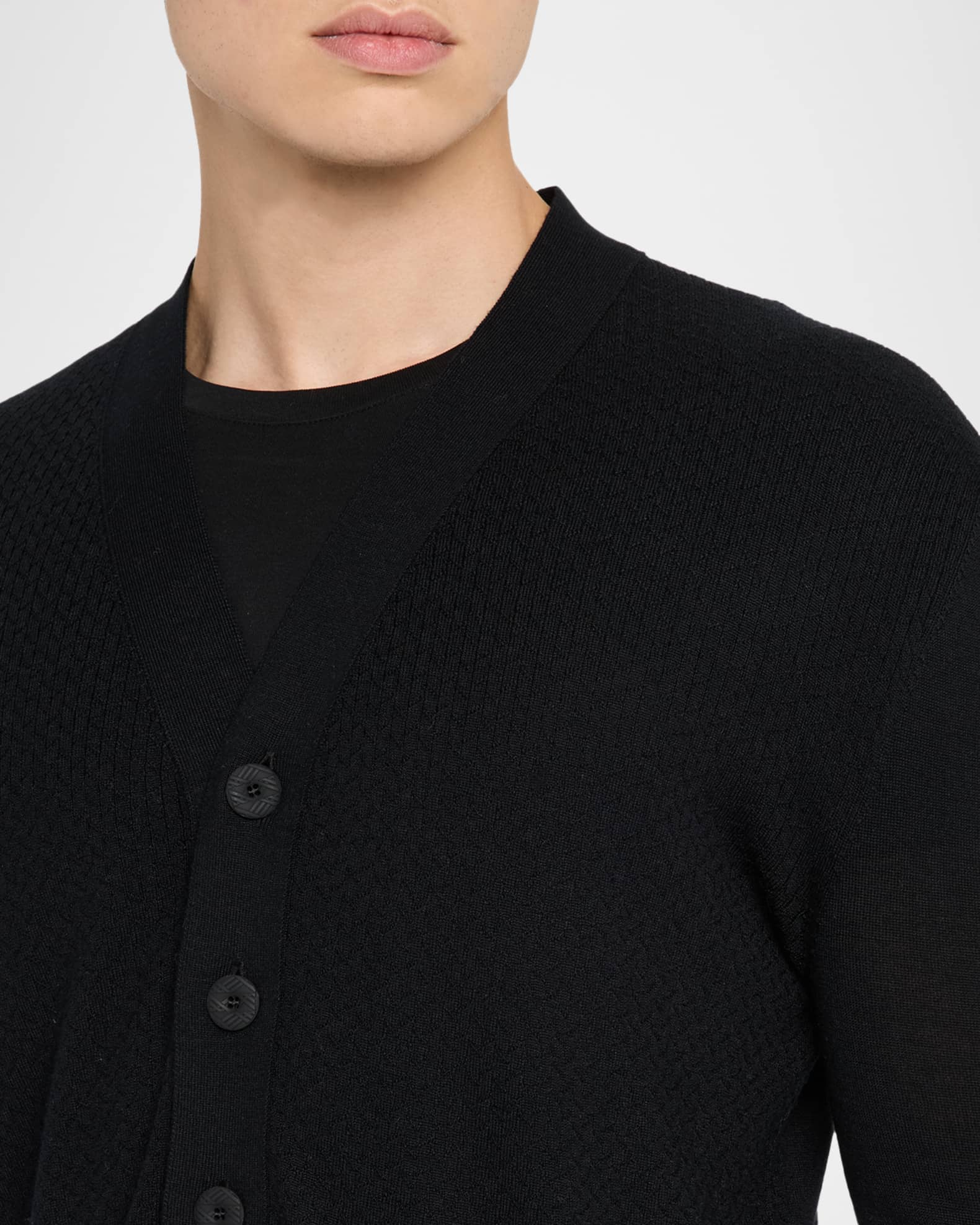 KNT Men's Cotton Knit Cardigan | Neiman Marcus