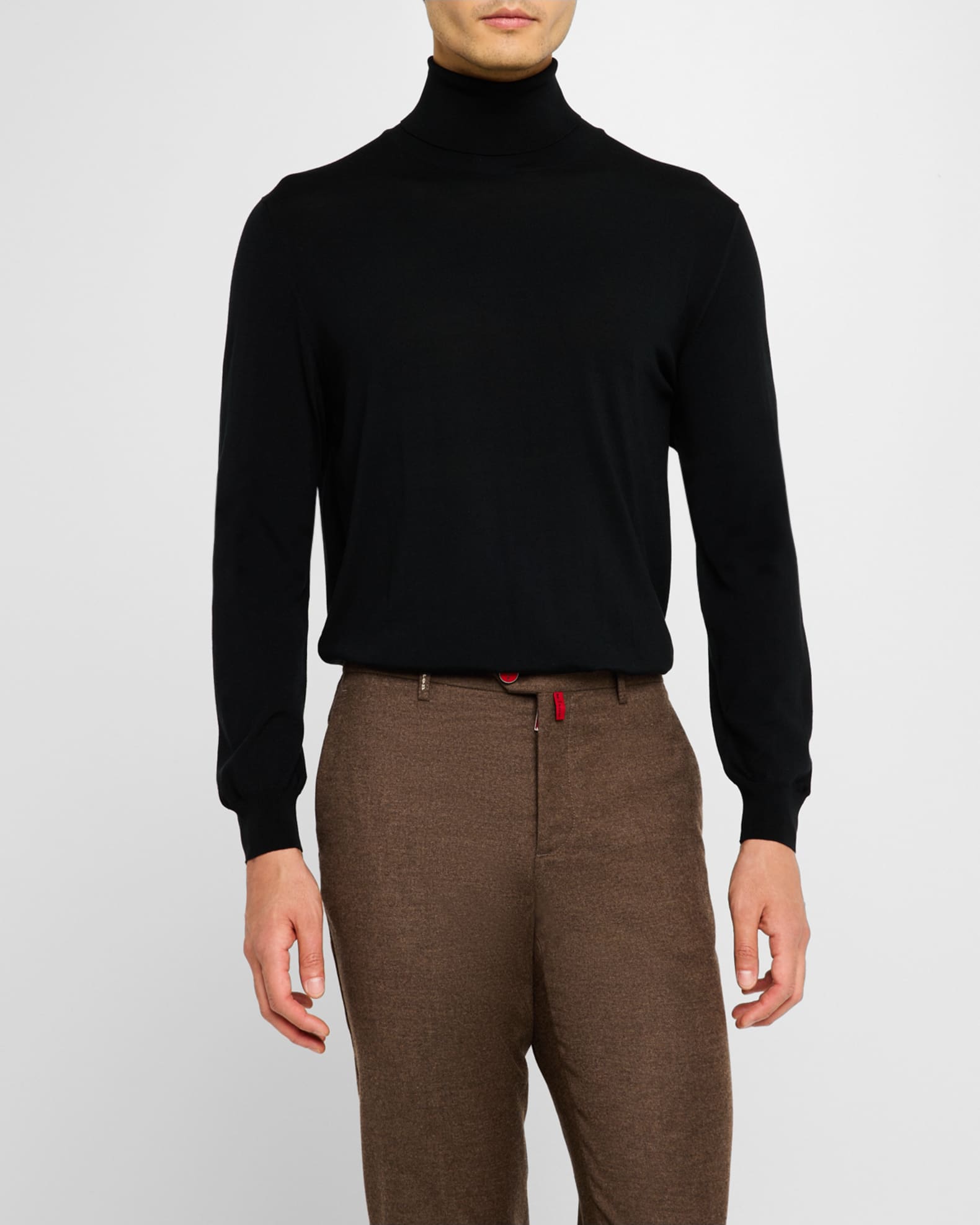 Kiton Men's Wool Turtleneck Sweater | Neiman Marcus