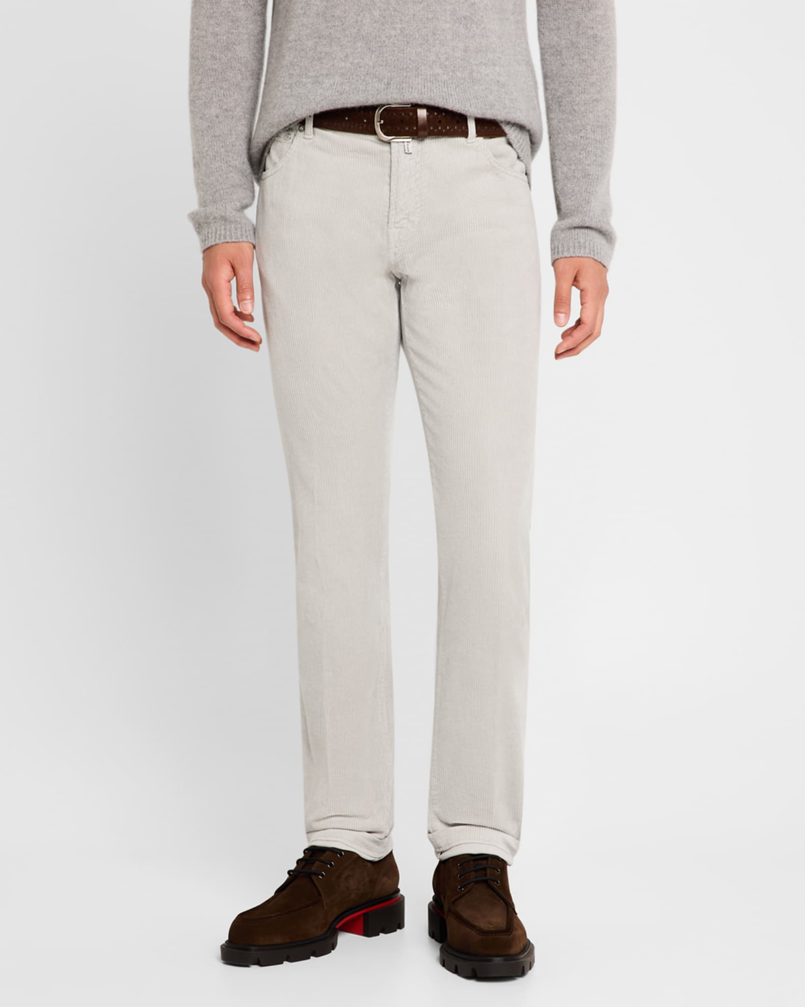 Kiton Men's Corduroy 5-Pocket Pants | Neiman Marcus