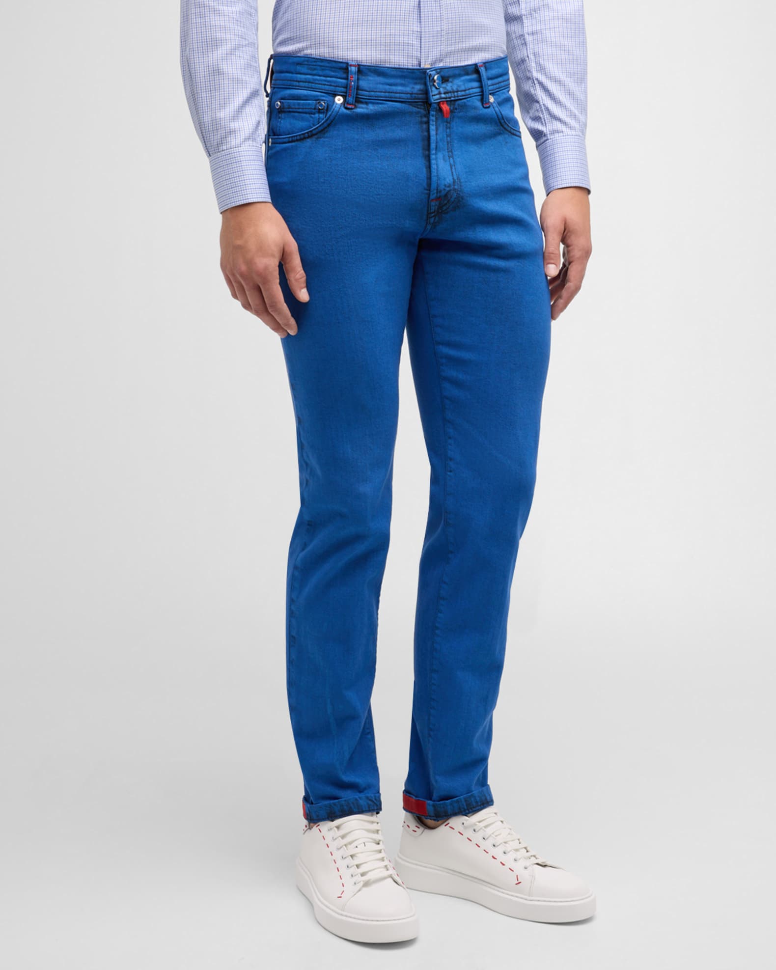 Kiton Men's Overdyed 5-Pocket Pants | Neiman Marcus
