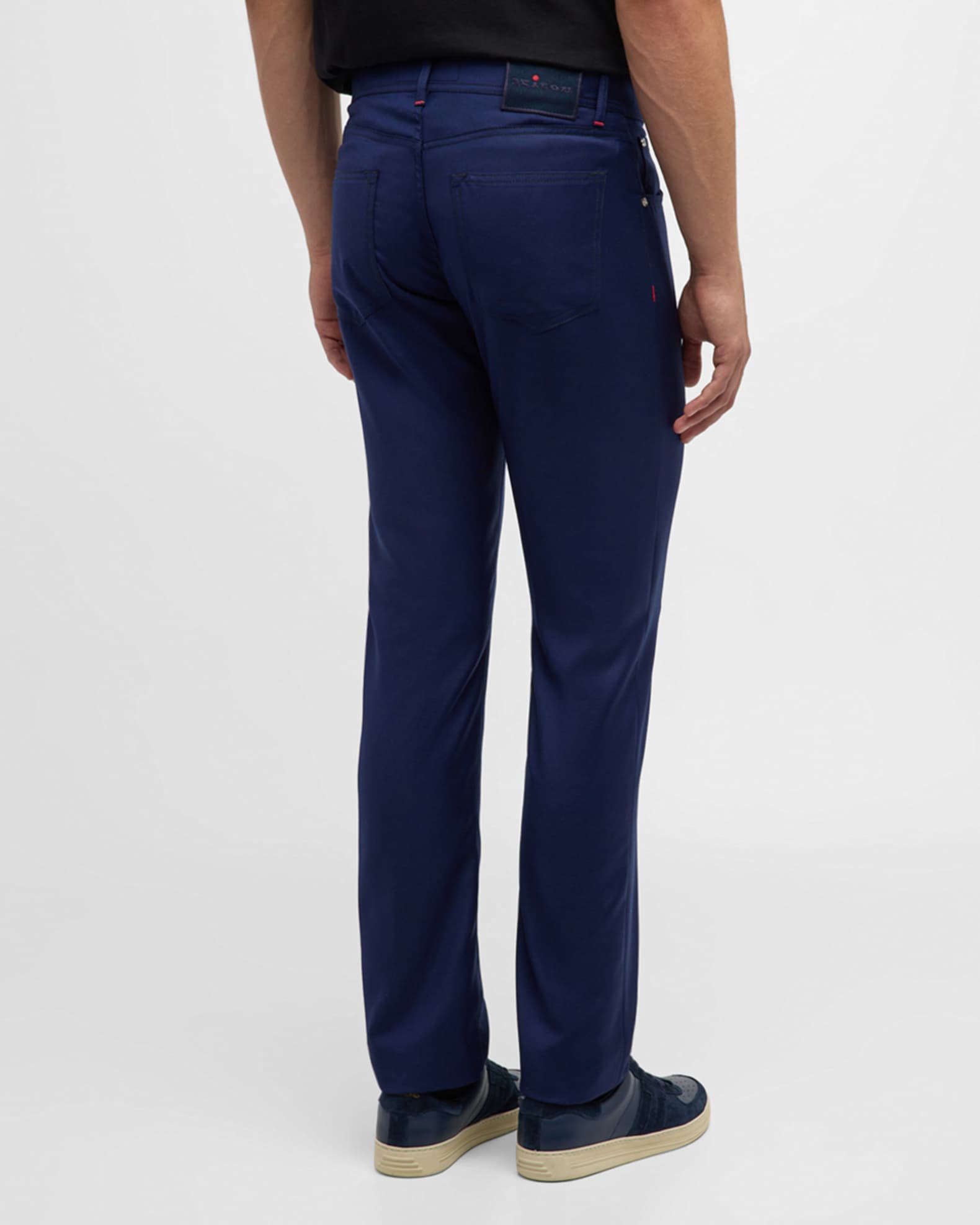 Kiton Men's Wool Straight Fit 5-Pocket Pants | Neiman Marcus