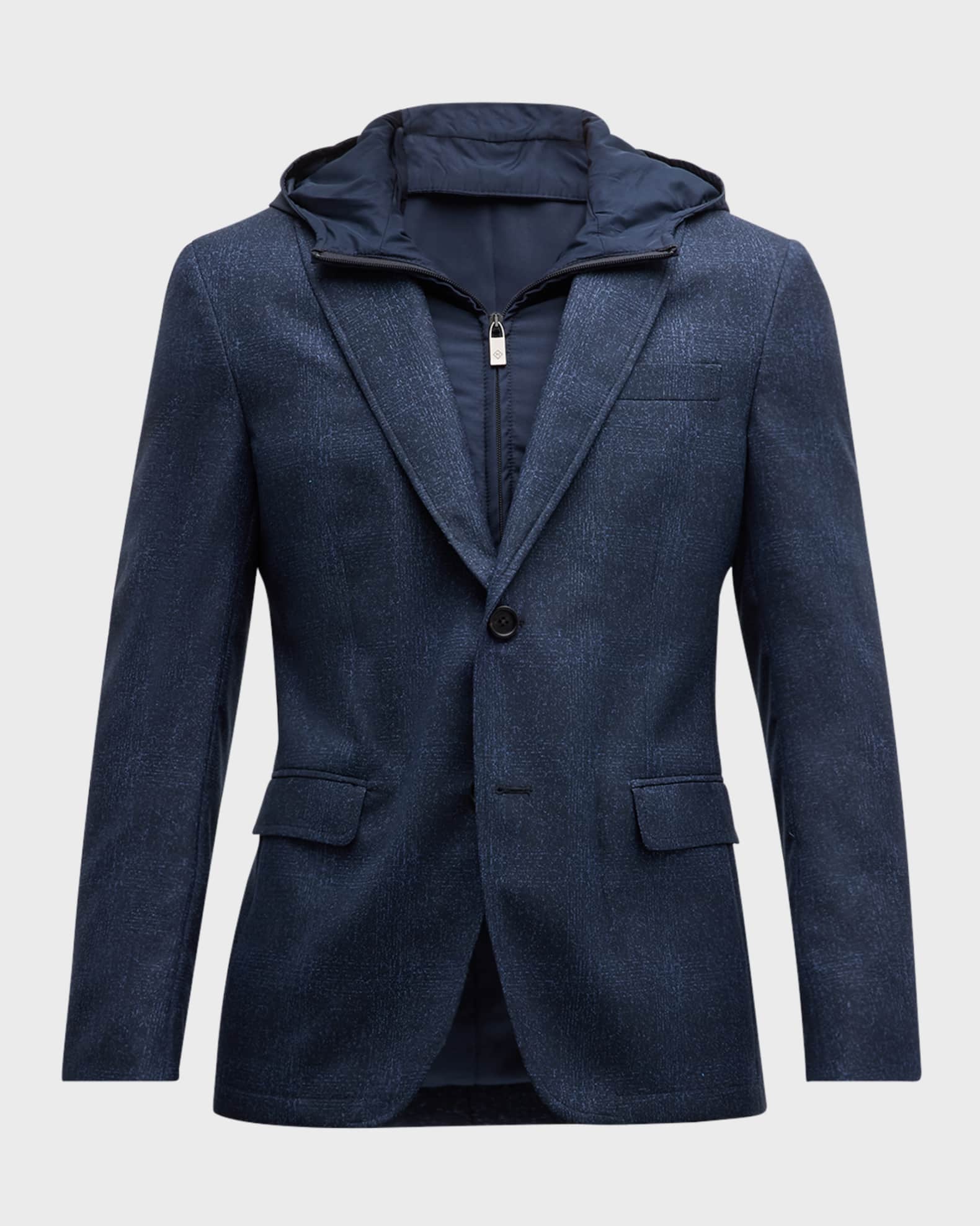 Pal Zileri Men's Check-Print Sport Jacket | Neiman Marcus