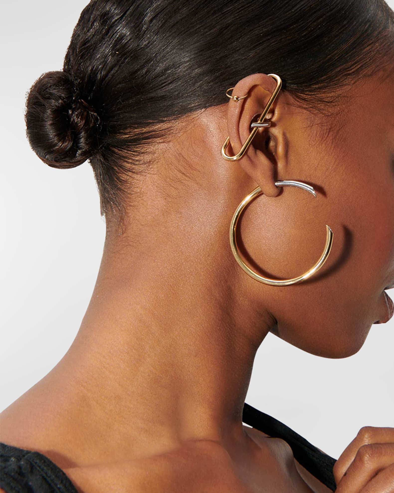 DEMARSON Gigi Two-Tone Hoops | Neiman Marcus