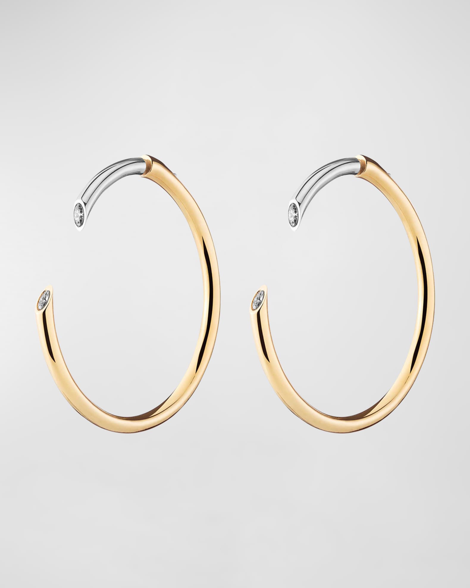 DEMARSON Gigi Two-Tone Hoops | Neiman Marcus