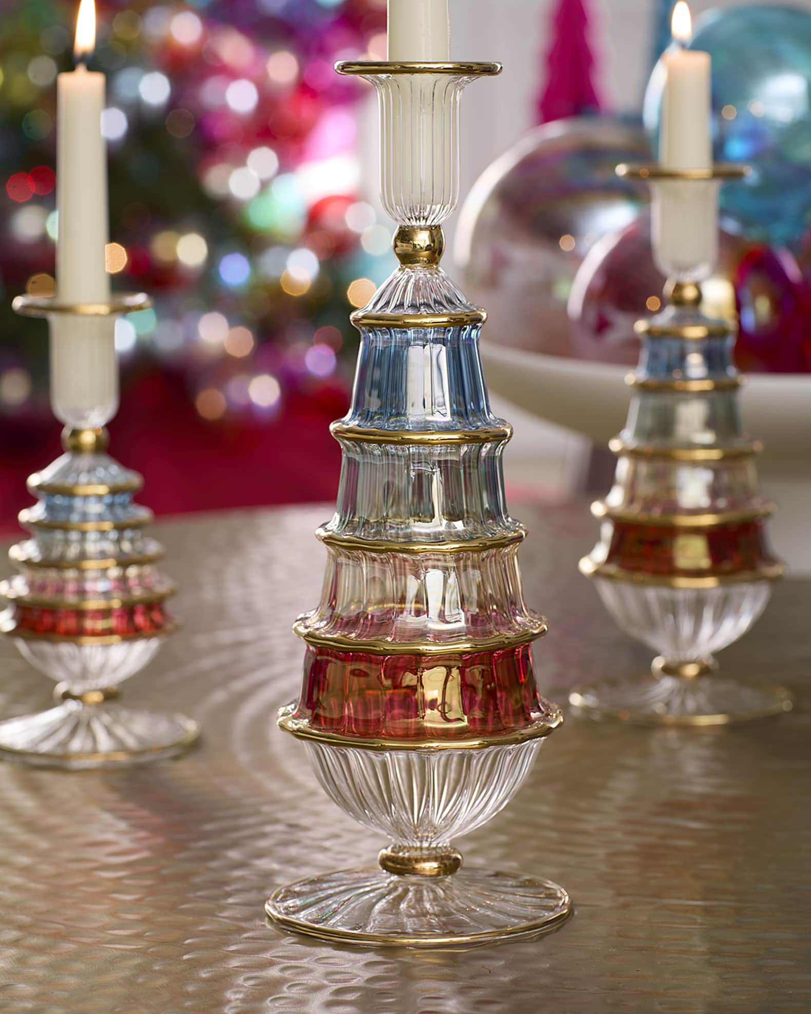 Neiman Marcus 11" Large Christmas Tree Candle Holder | Neiman Marcus