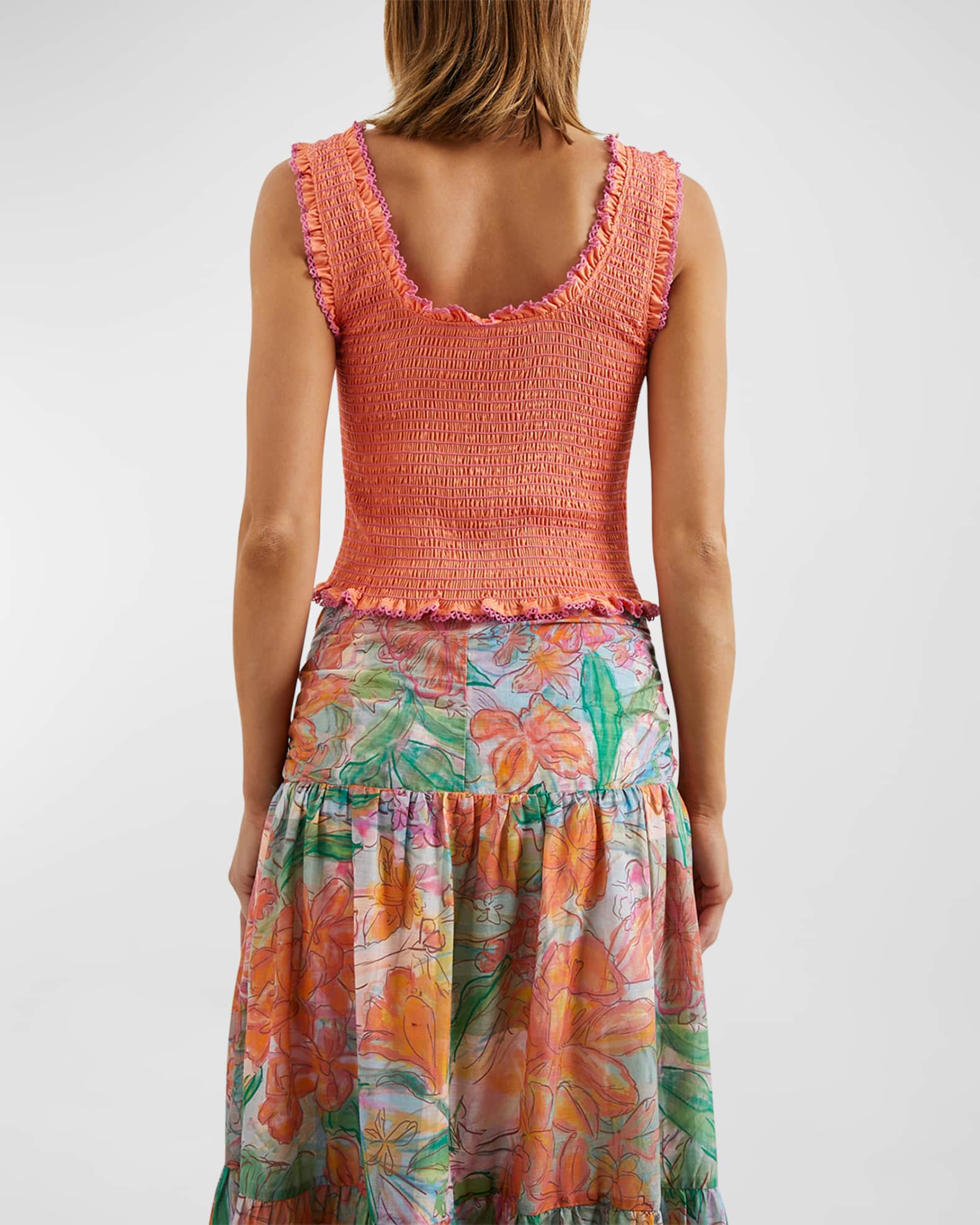 Rails Maxine Smocked Tank Top | Neiman Marcus