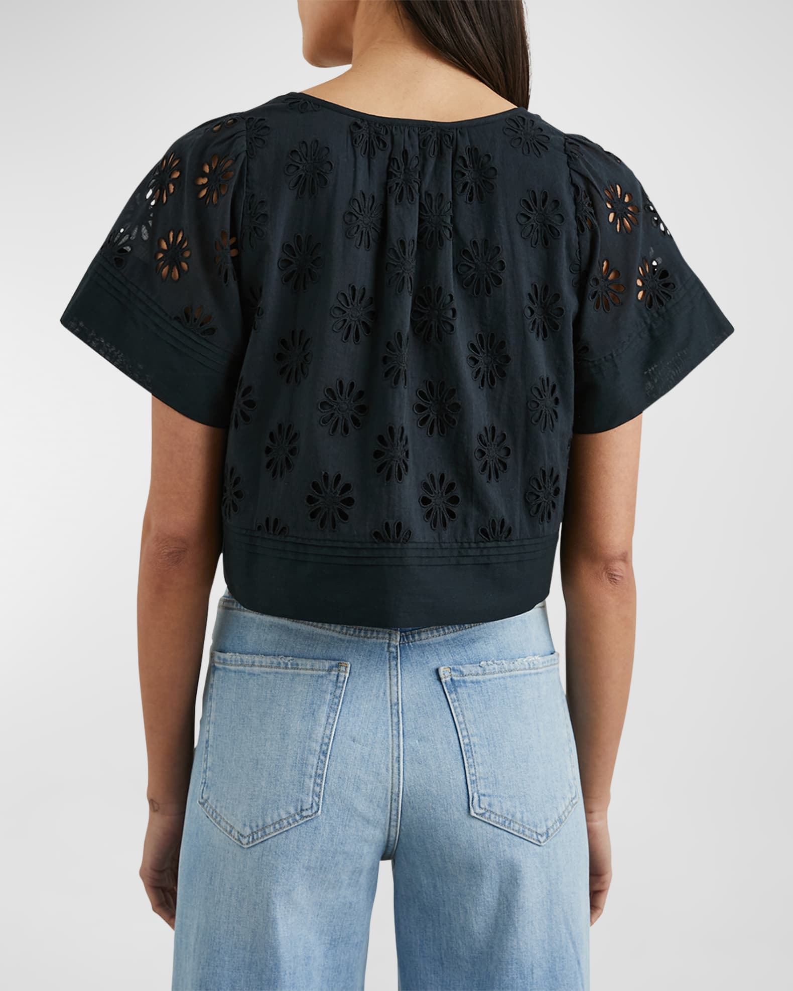 Rails Bambina Floral Embroidered Blouse | Neiman Marcus