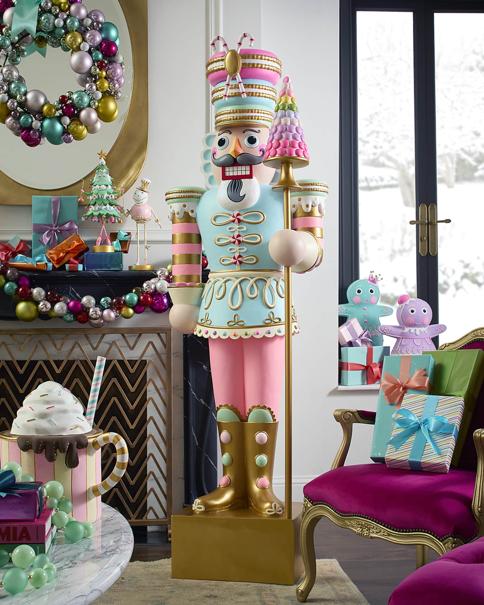 Glitterville Life-Size Major Macaron Display, 6.5' | Neiman Marcus