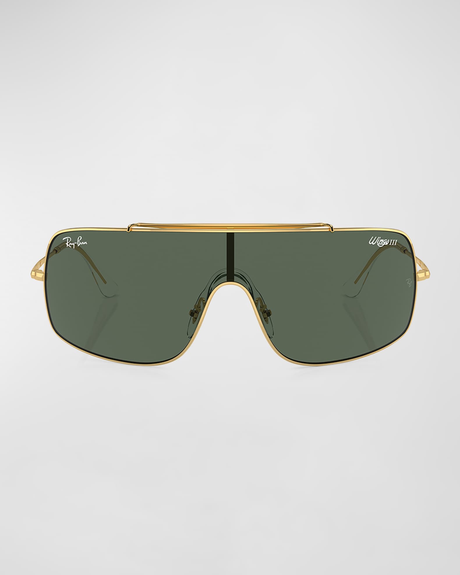 Ray-Ban Men's Wings III Metal Shield Sunglasses | Neiman Marcus