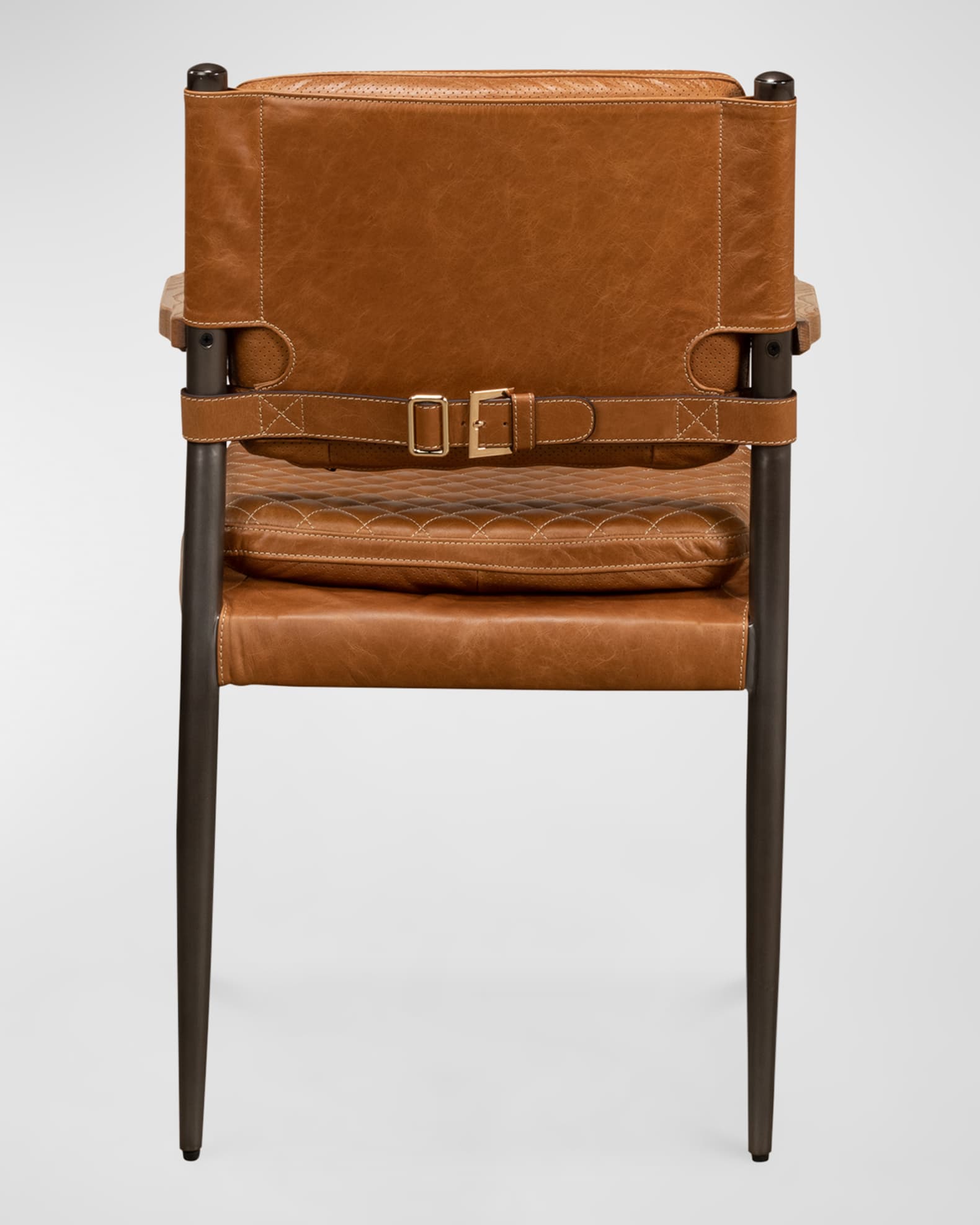 Sarreid Harley Leather Dining Arm Chair | Neiman Marcus
