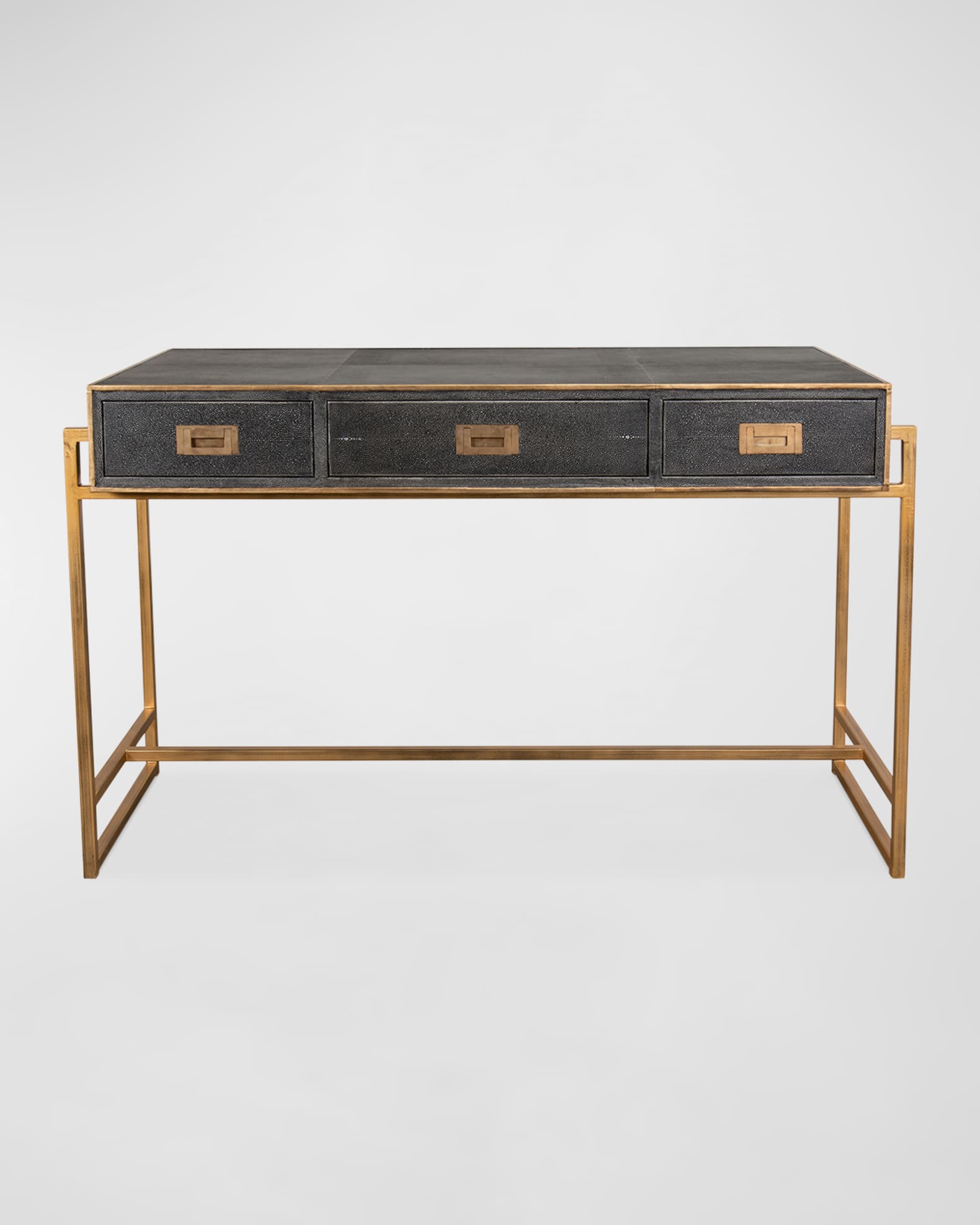 Sarreid Shagreen Leather Desk | Neiman Marcus