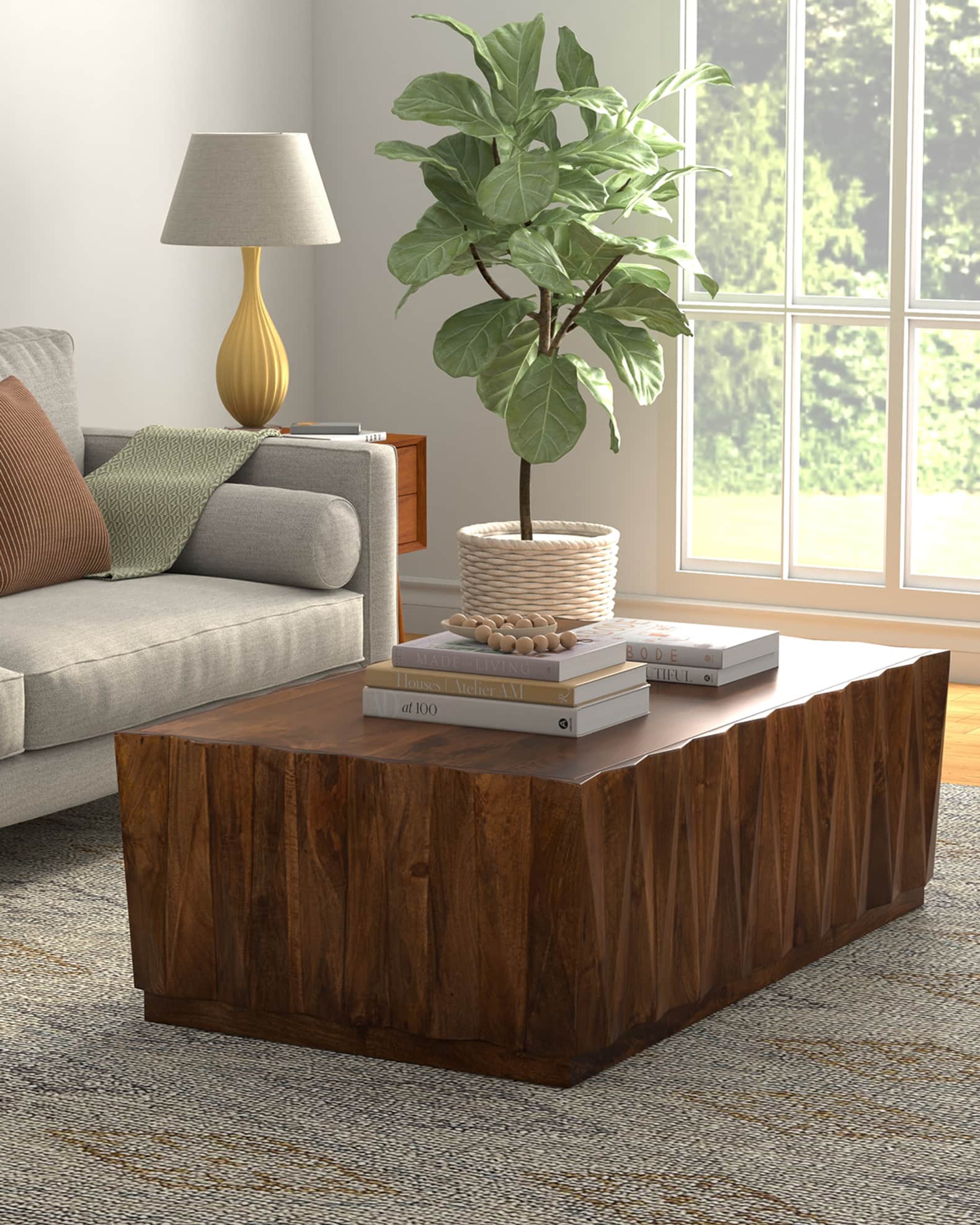 Sarreid Denali Rectangle Cocktail Table | Neiman Marcus