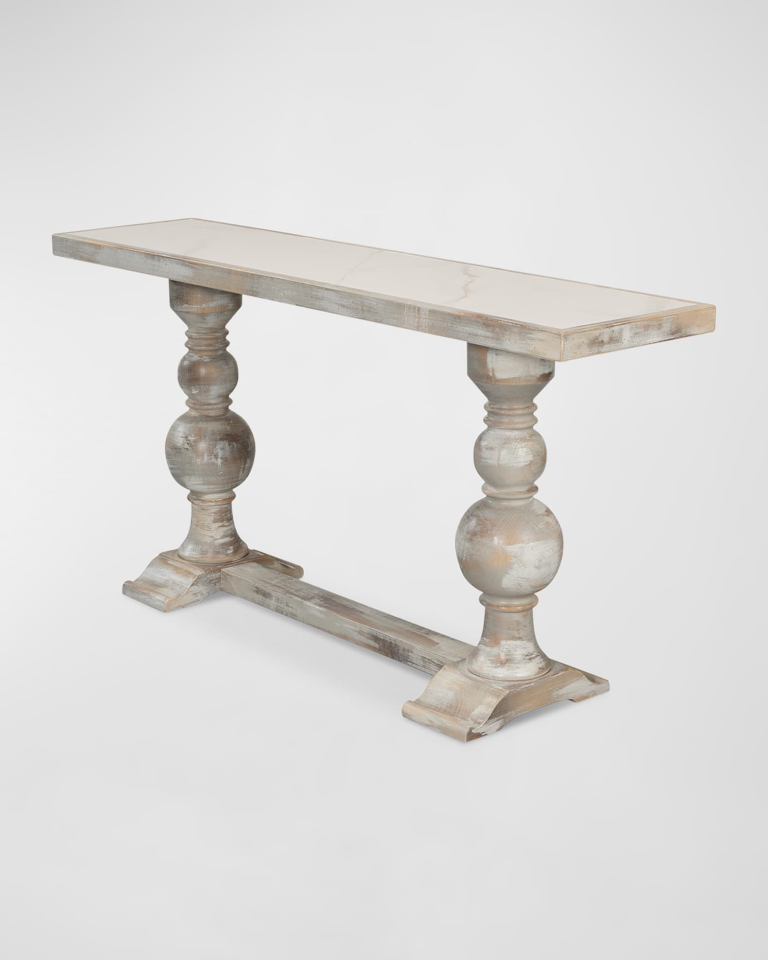 Sarreid Double Pedestal Console Table | Neiman Marcus
