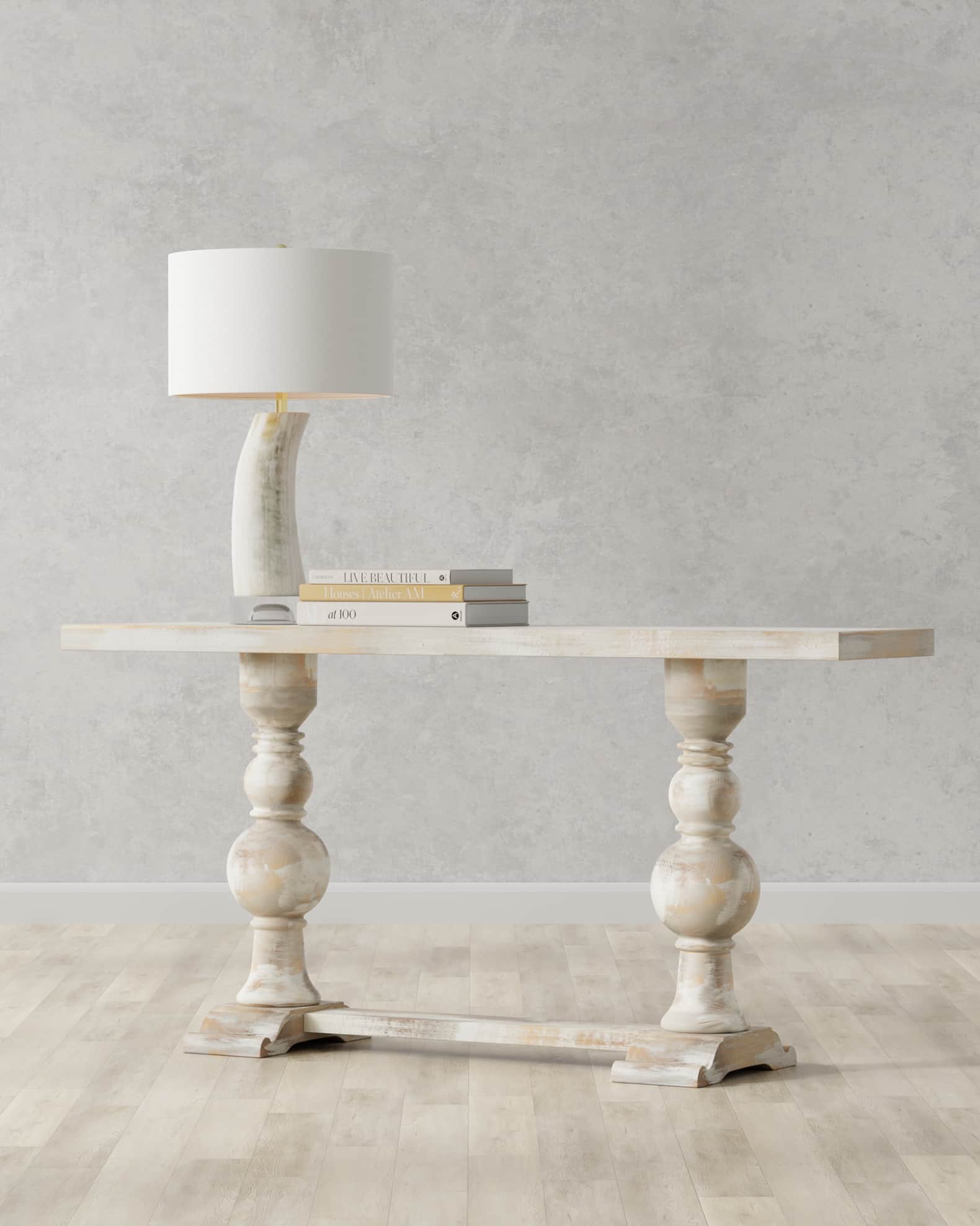 Sarreid Double Pedestal Console Table | Neiman Marcus