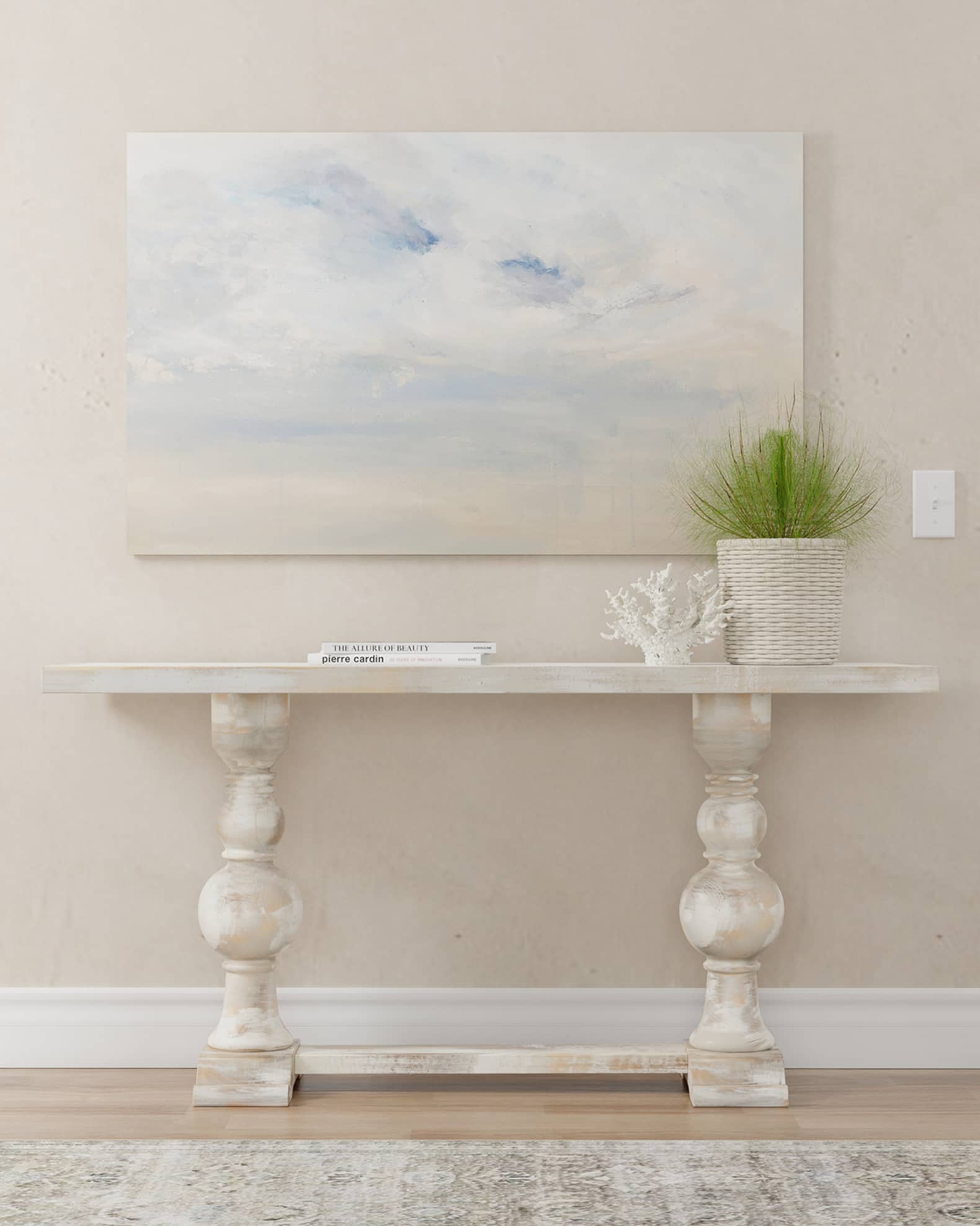 Sarreid Double Pedestal Console Table | Neiman Marcus