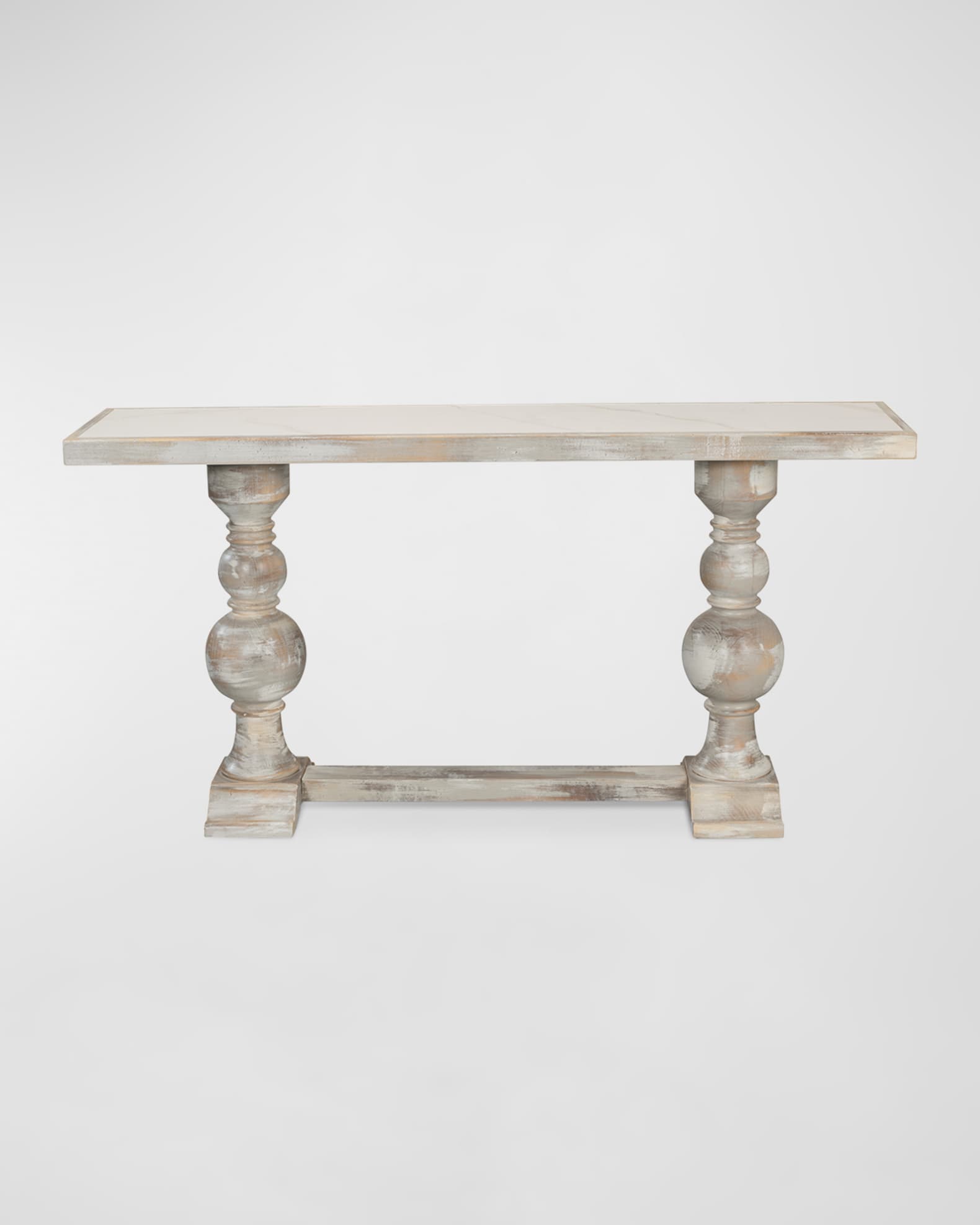 Sarreid Double Pedestal Console Table | Neiman Marcus