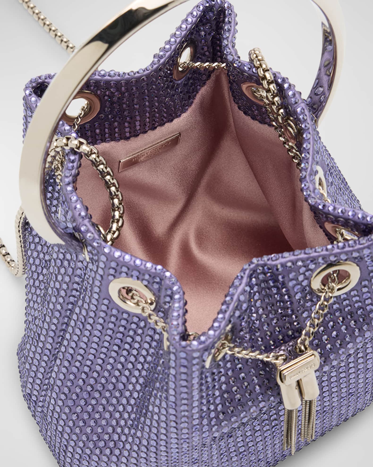 Jimmy Choo Bon Bon Embellished Bucket Bag | Neiman Marcus