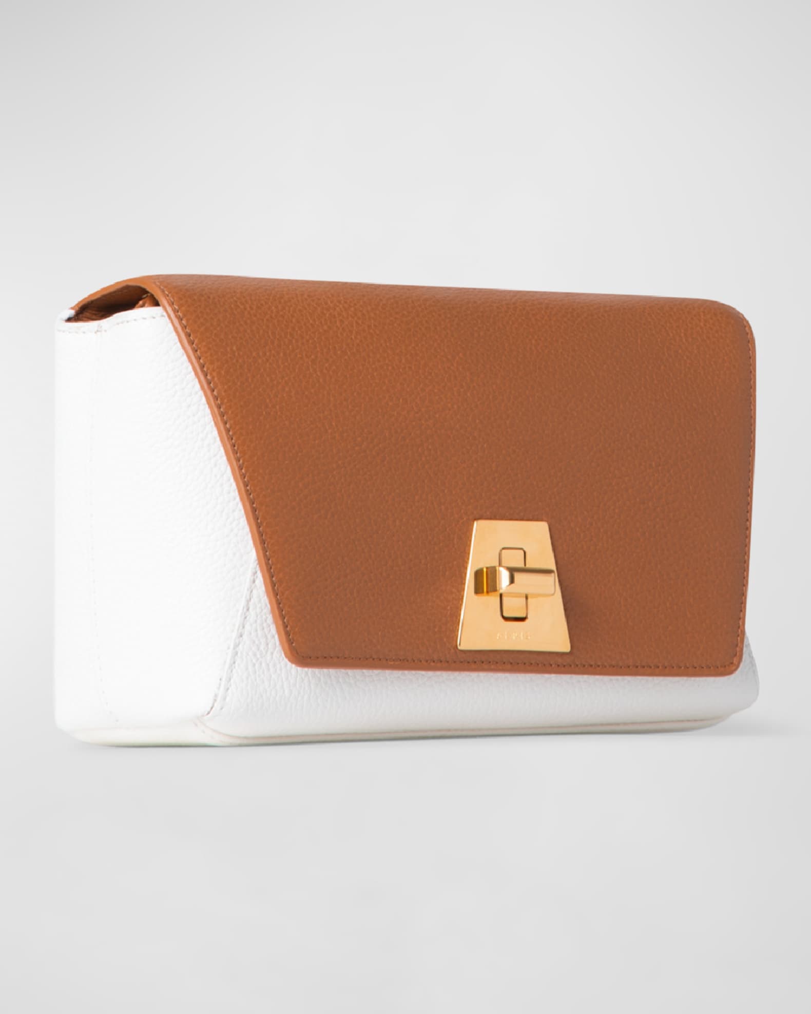 Akris Anouk Small Bicolor Leather Crossbody Bag | Neiman Marcus