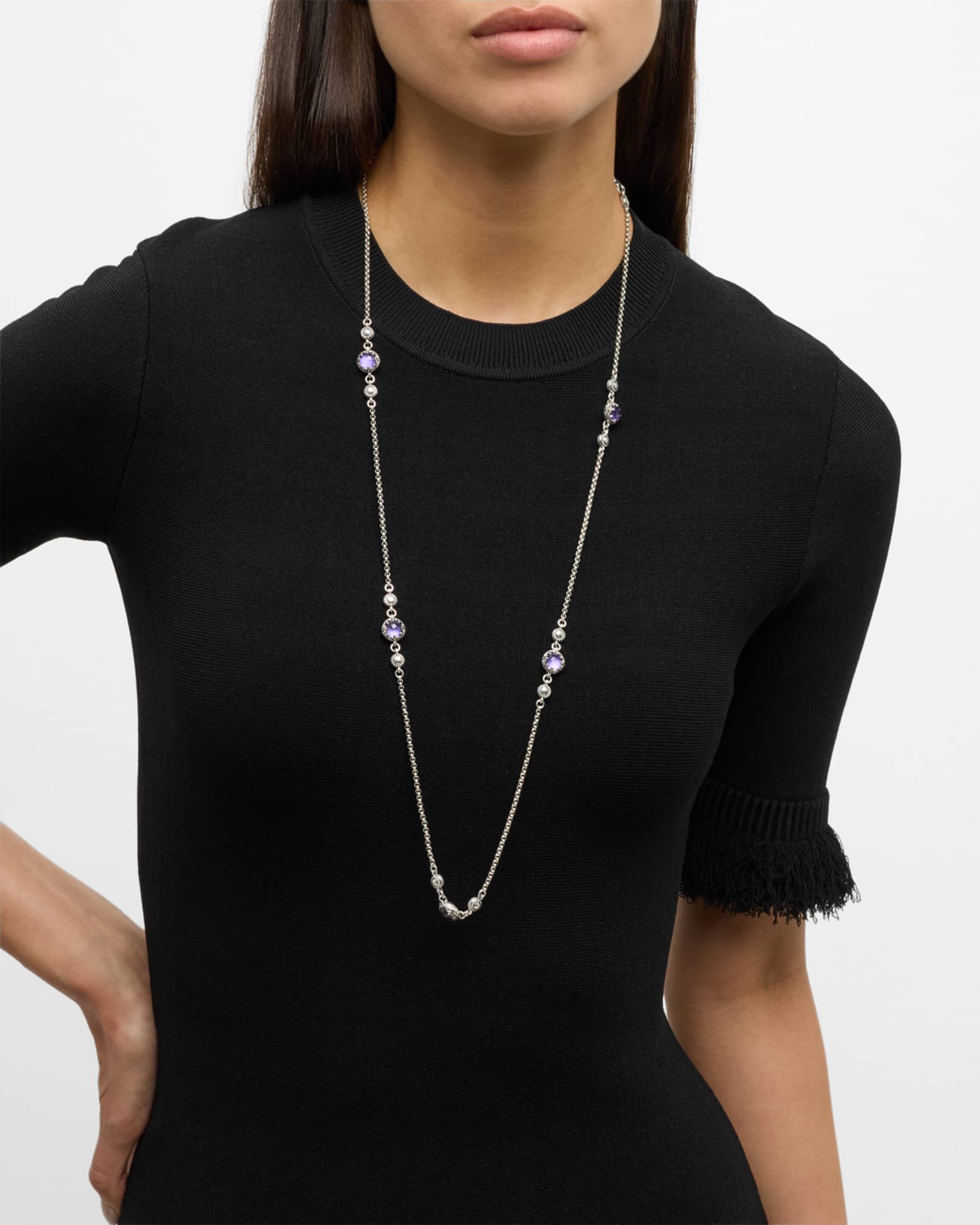 Konstantino Gen K 2 Sterling Silver and Rock Crystal Necklace | Neiman ...