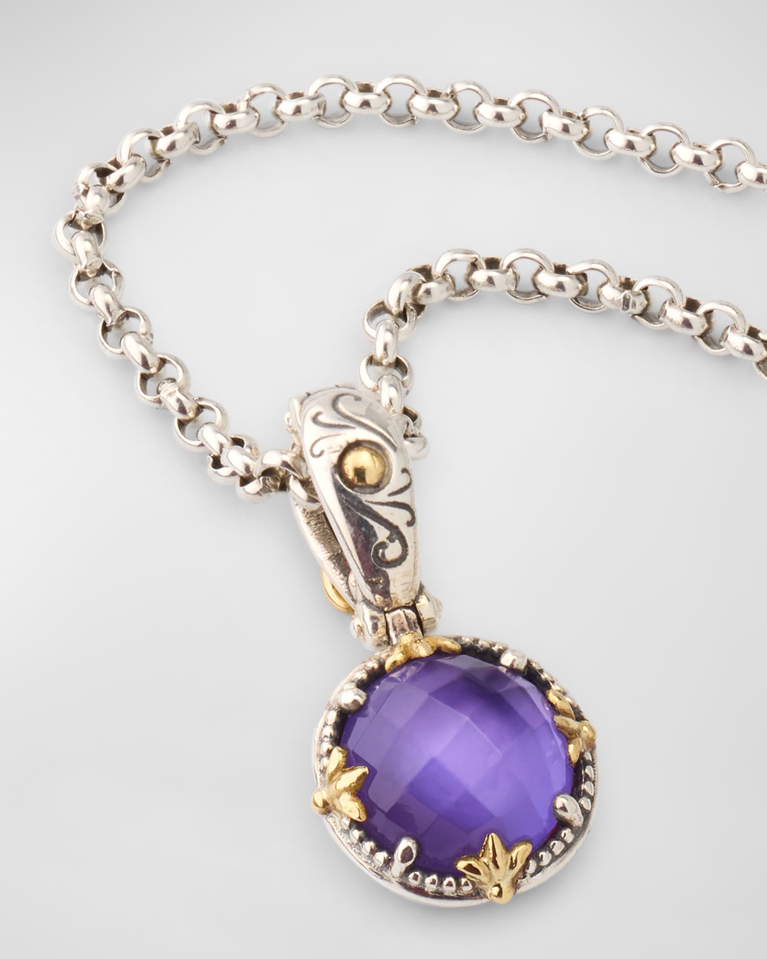 Konstantino Gen K 2 Silver and 18K Gold Rock Crystal Pendant | Neiman ...