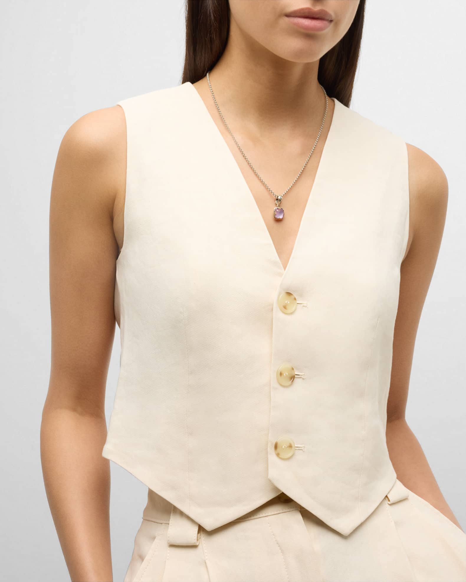 Konstantino Gen K 2 Sterling Silver and 18K Gold Rock Crystal Pendant ...