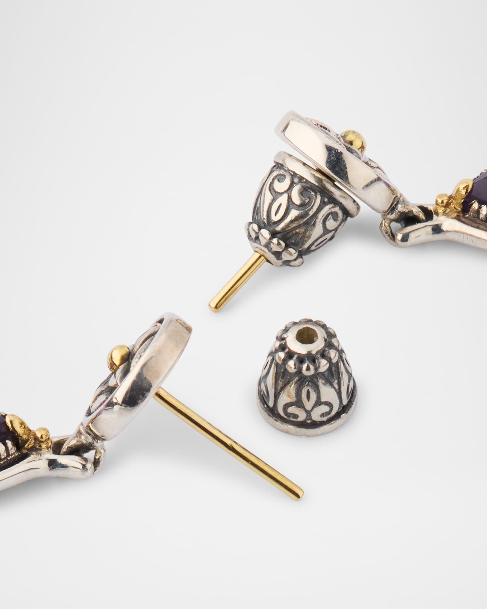 Konstantino Gen K 2 Silver and 18K Gold Rock Crystal Earrings | Neiman ...