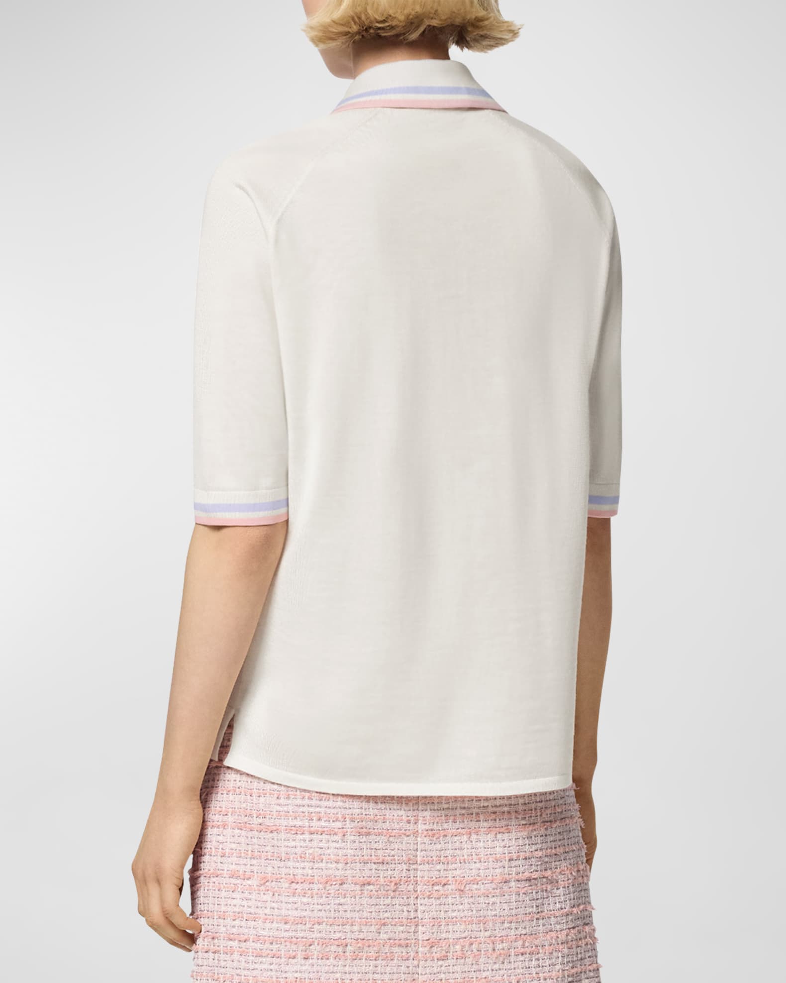 Versace College Knit Polo Sweater | Neiman Marcus