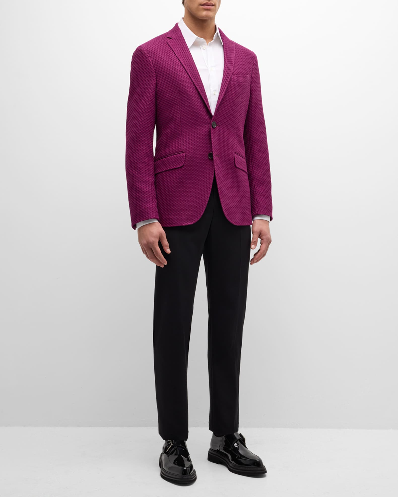 Etro Men's Basic Textured Blazer | Neiman Marcus