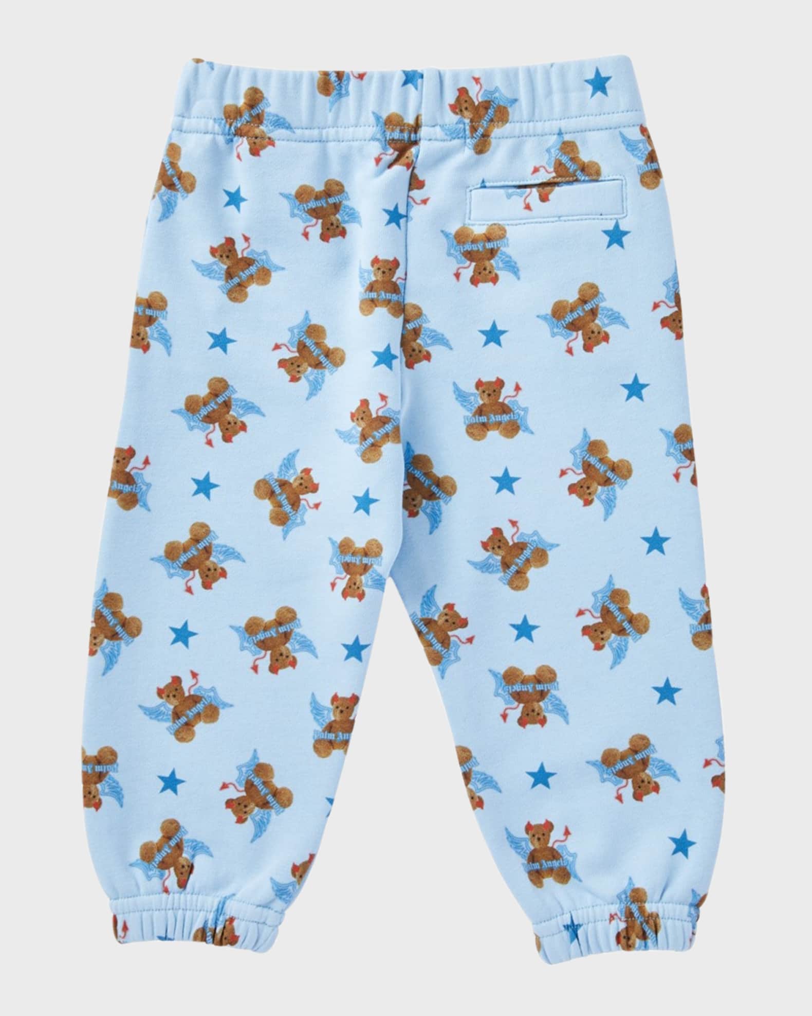 Palm Angels Boy's Angel Devil Teddy Bear Sweatpants, Size Newborn-9M ...