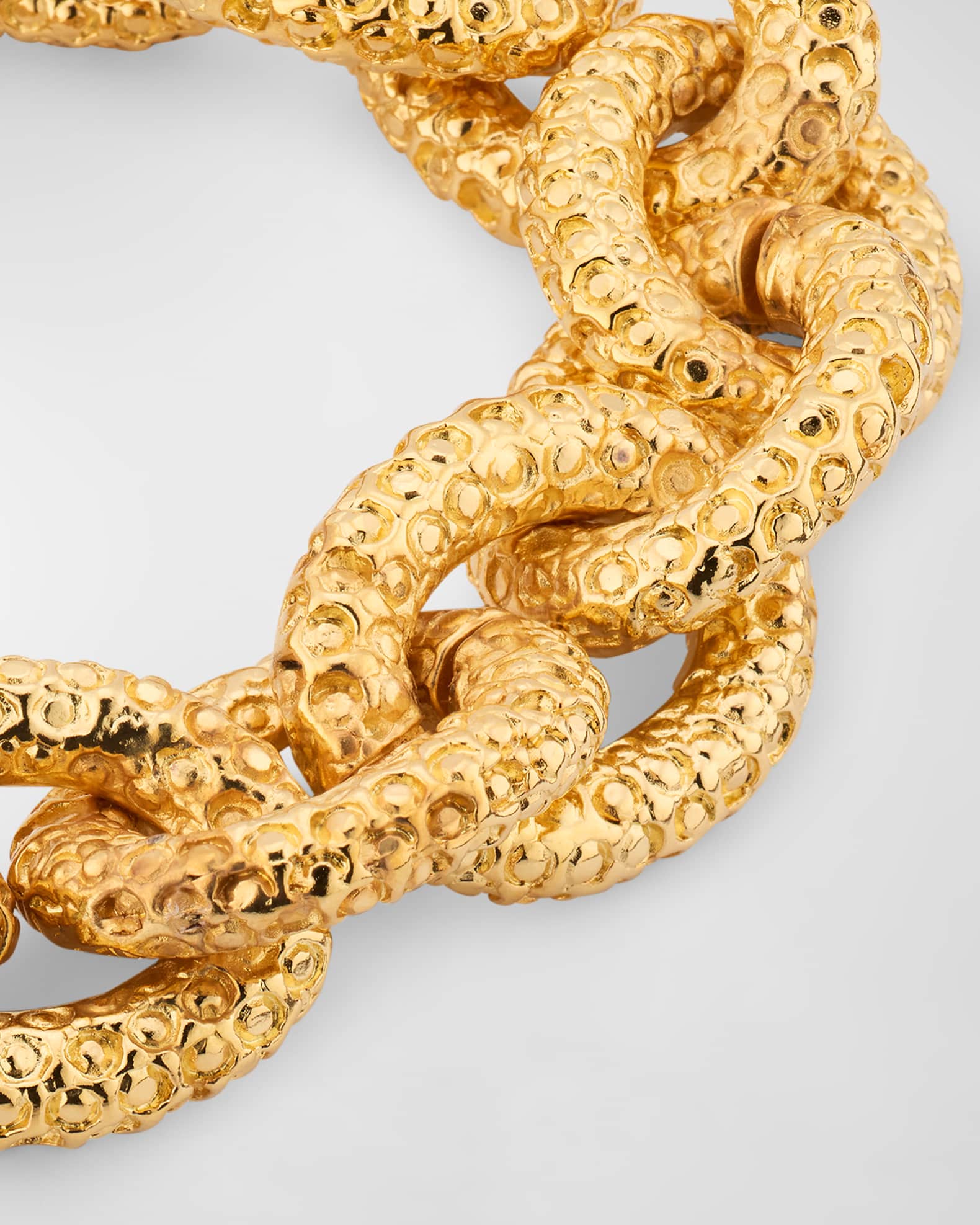 Kenneth Jay Lane Textured Link Toggle Bracelet | Neiman Marcus