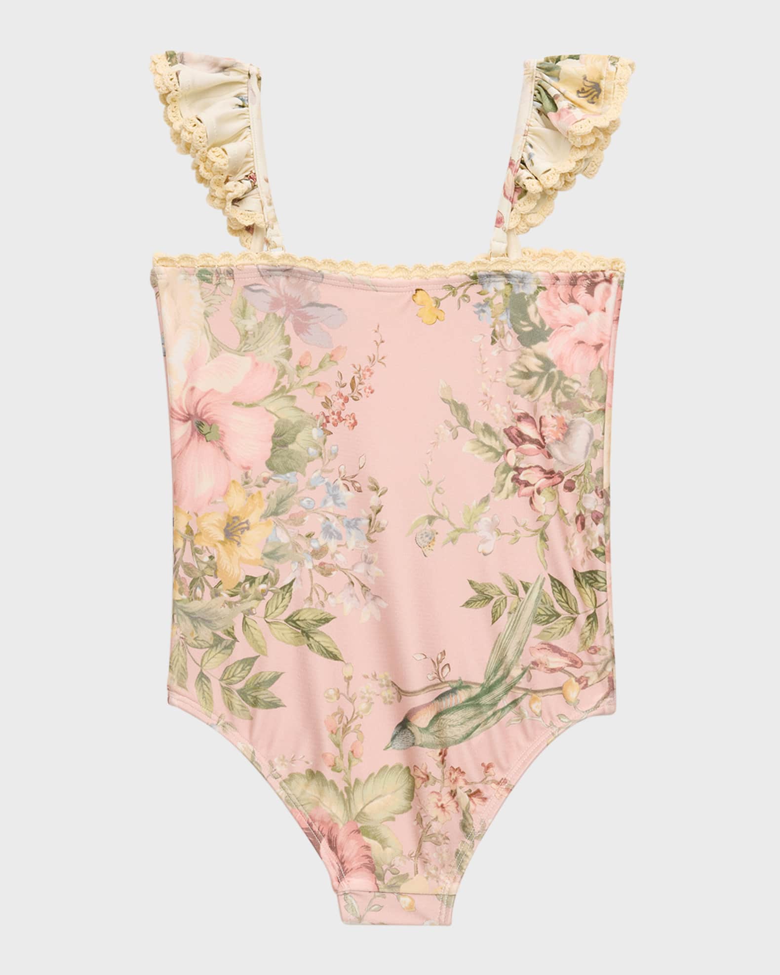 Zimmermann Girl's Waverly Floral-Print One-Piece Swimsuit, Size 1-10 ...