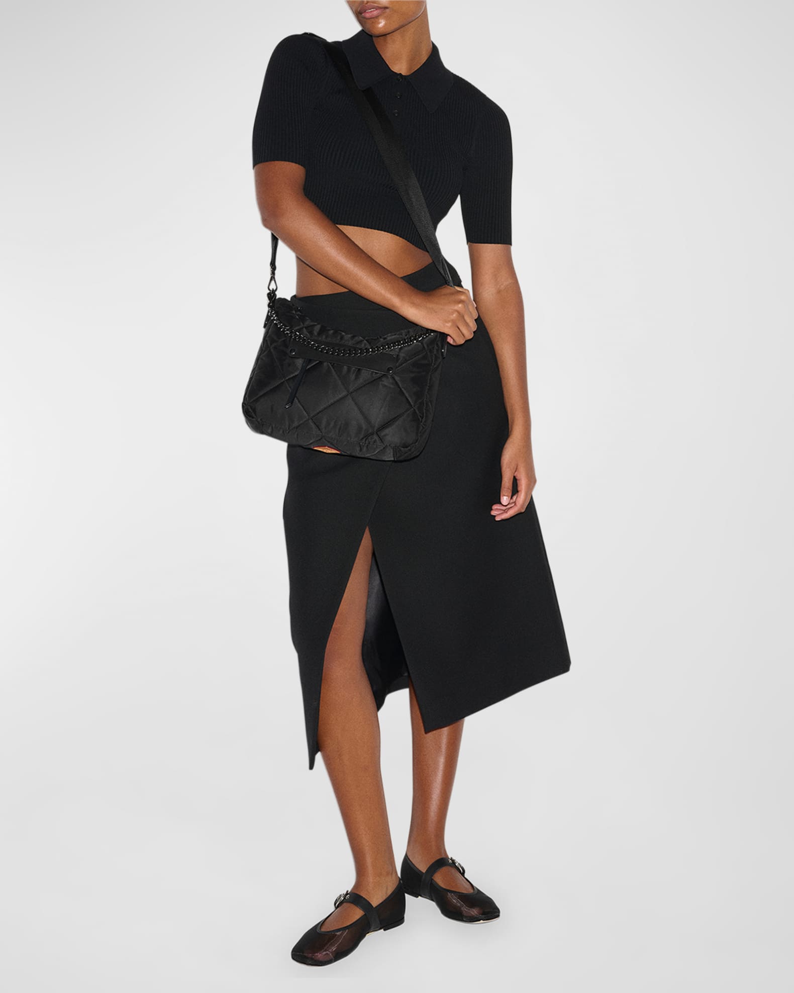 MZ WALLACE Madison Everyday Quilted Nylon Crossbody Bag | Neiman Marcus