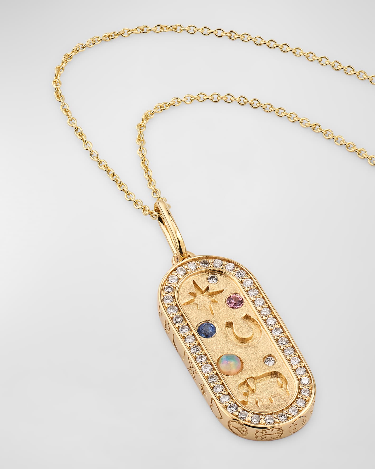 Sydney Evan Iconography Stadium Charm Necklace | Neiman Marcus