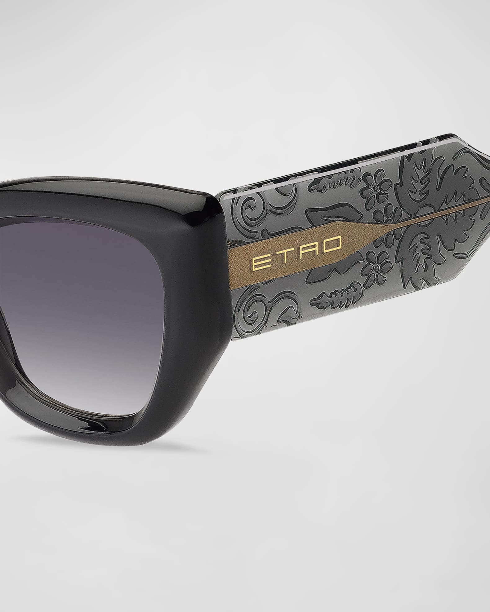 Etro Patterned Plastic Cat-Eye Sunglasses | Neiman Marcus