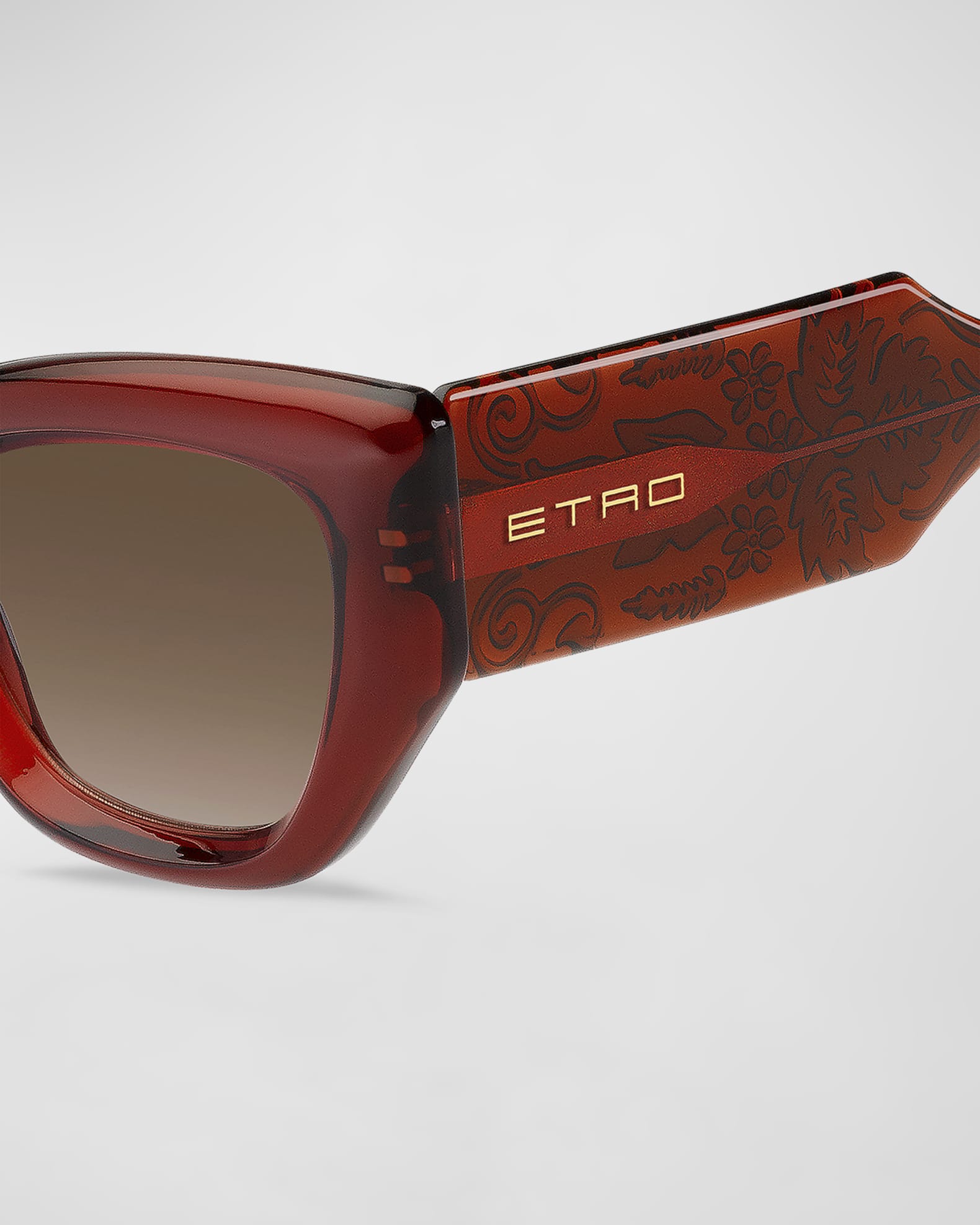 Etro Patterned Plastic Cat-Eye Sunglasses | Neiman Marcus